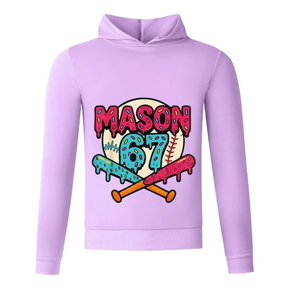 Boy's 67 Meme Hoodie Preppy Cozy Soft 6 7 Hooded Pullover Saint Patrick ...