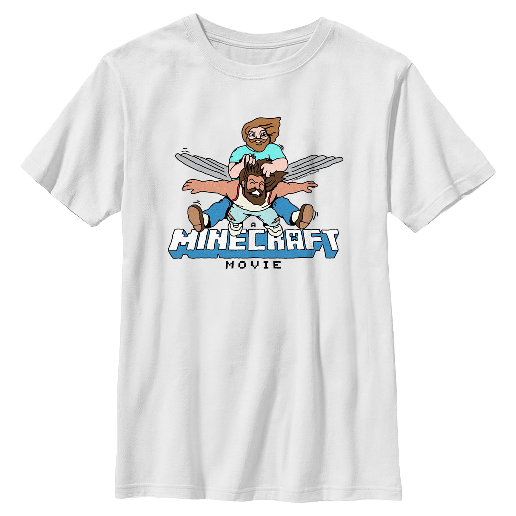 Boy's A Minecraft Movie Garrett and Steve Fly Graphic T-Shirt - Walmart.com