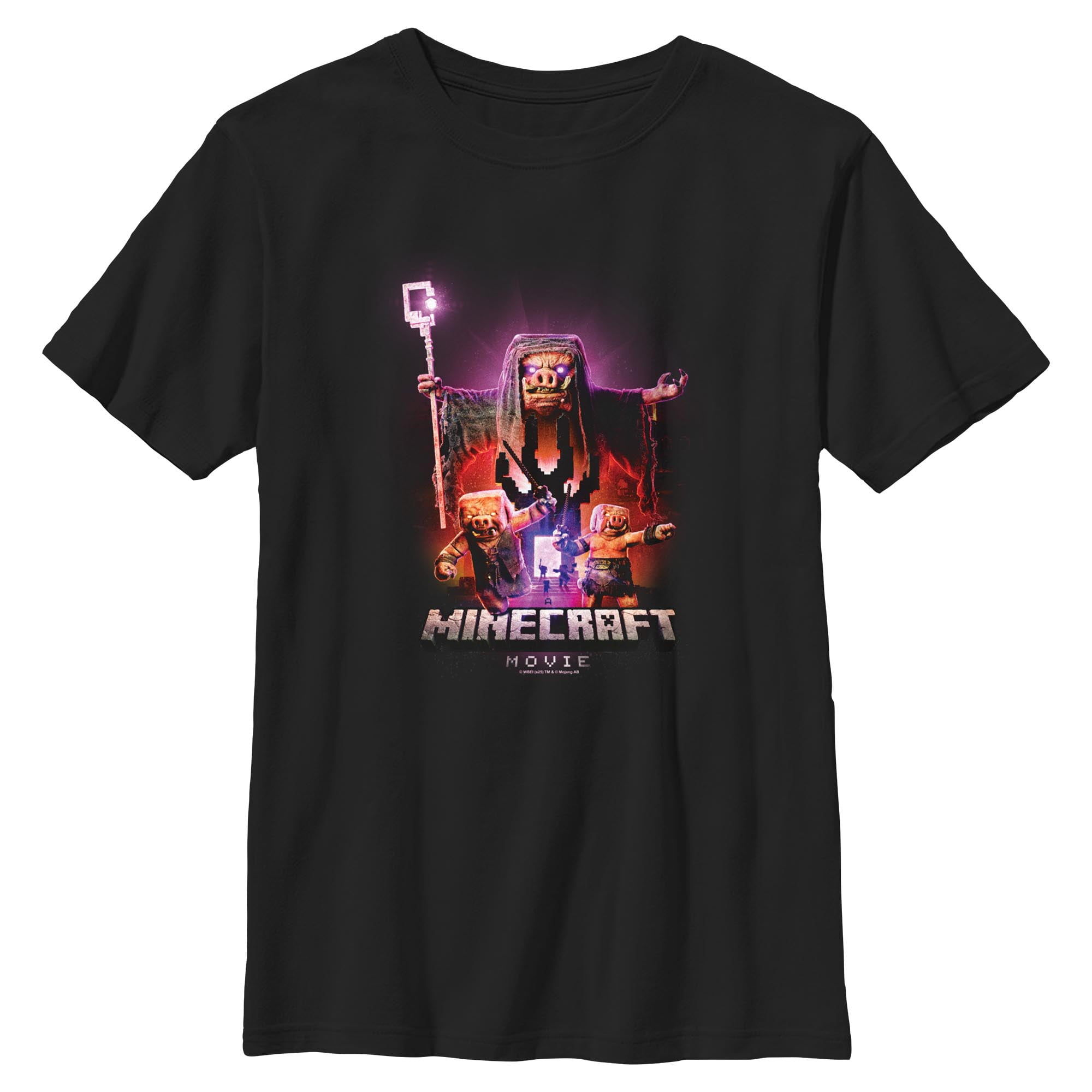 Boy's A Minecraft Movie Piglin General Pose Graphic T-Shirt - Walmart.com