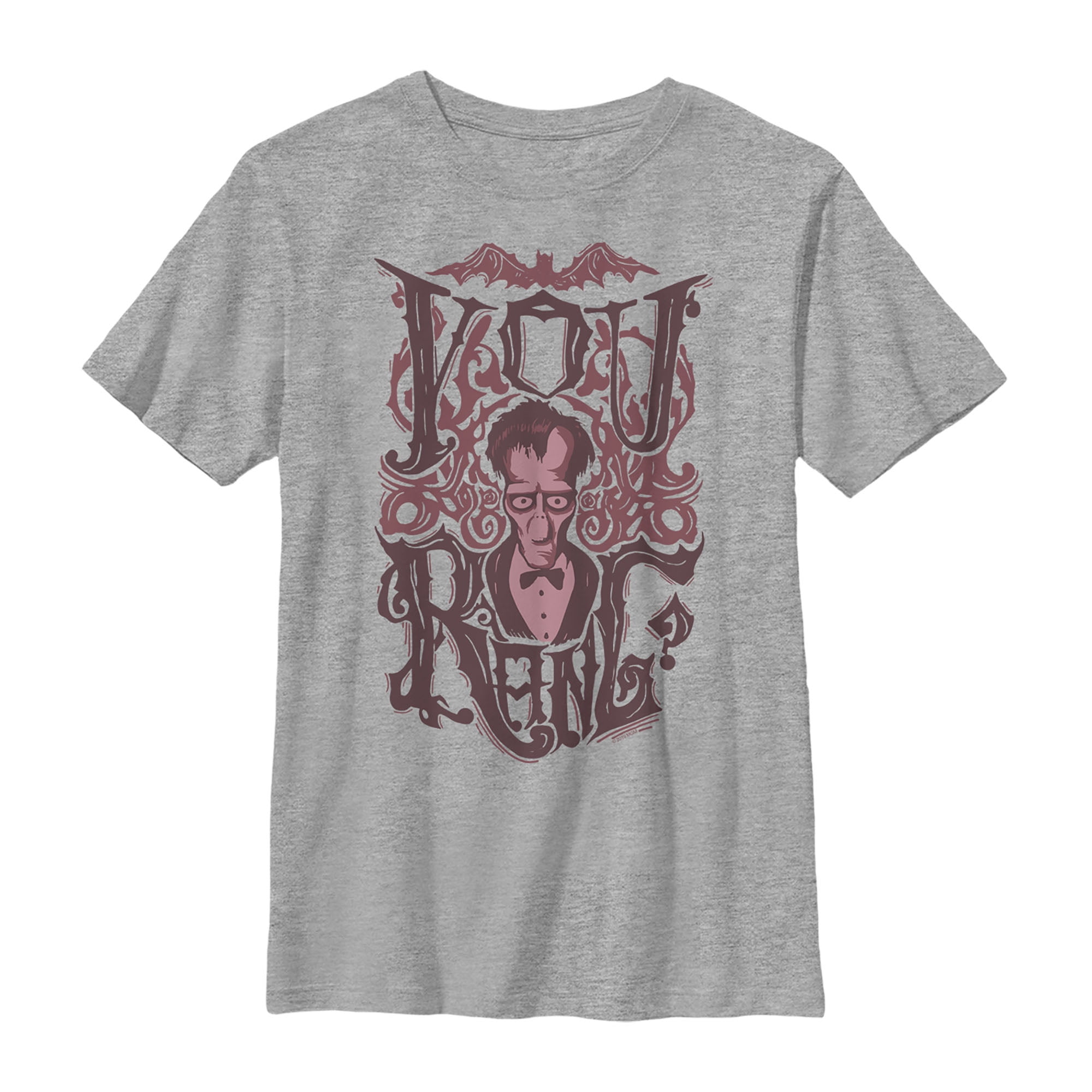 Boy's Addams Family Lurch Ornate You Rang Graphic Tee Athletic Heather ...