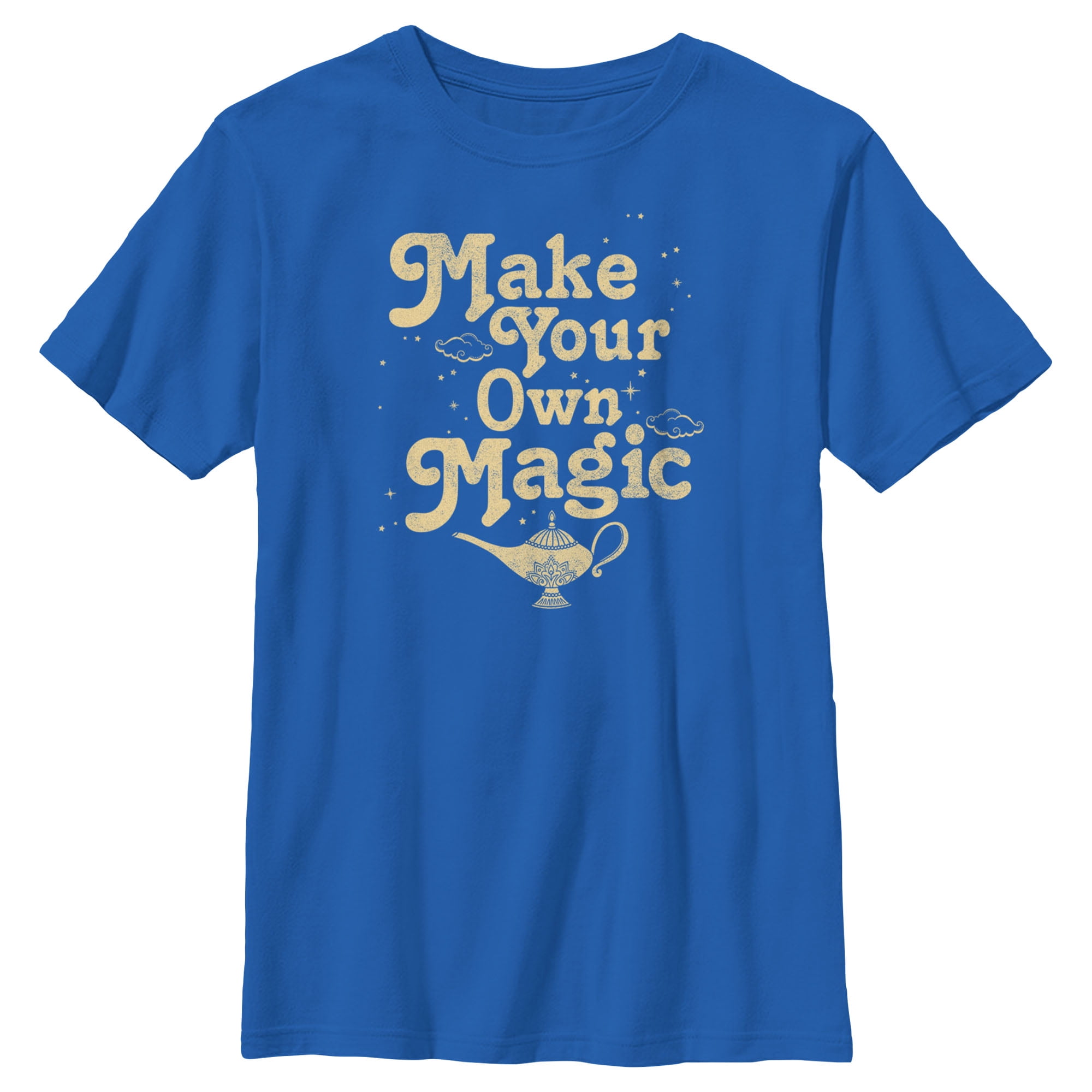 Boy's Aladdin Make Your Own Magic Graphic Tee Royal Blue Medium ...