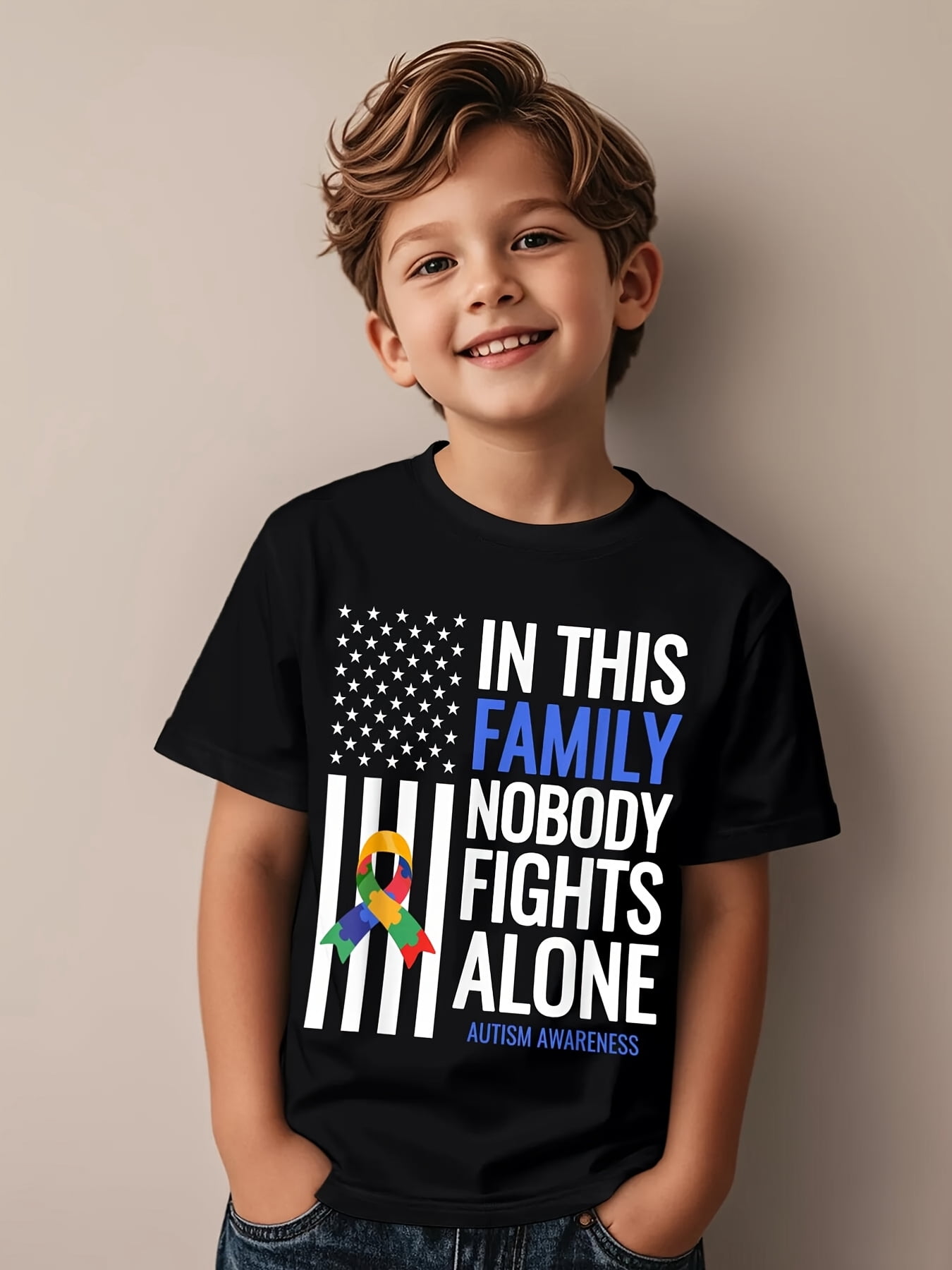 Boy's Autism Awareness Flag Graphic T-Shirt - Walmart.com