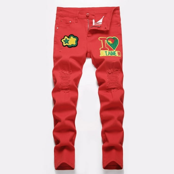 Boy's Baggy Cargo Jeans Loose Fit Skateboard Denim Pants Streetwear ...