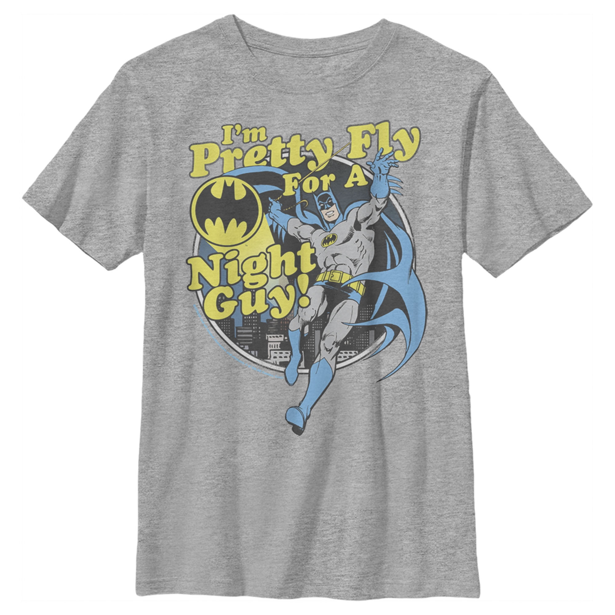 Boy's Batman Looking Pretty Fly Graphic Tee Athletic Heather Large ...