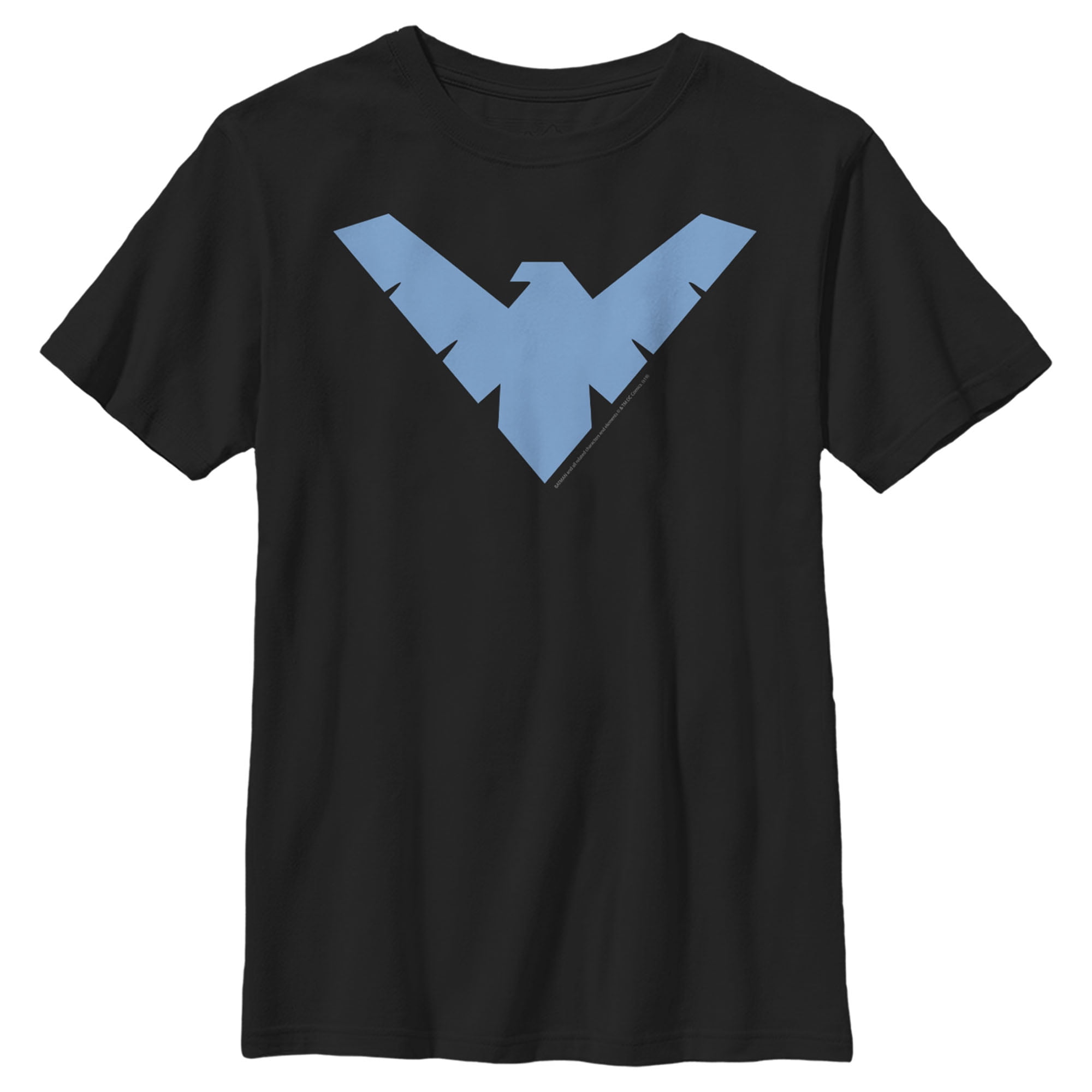 Boy's Batman Nightwing Logo Graphic Tee Black Large - Walmart.com
