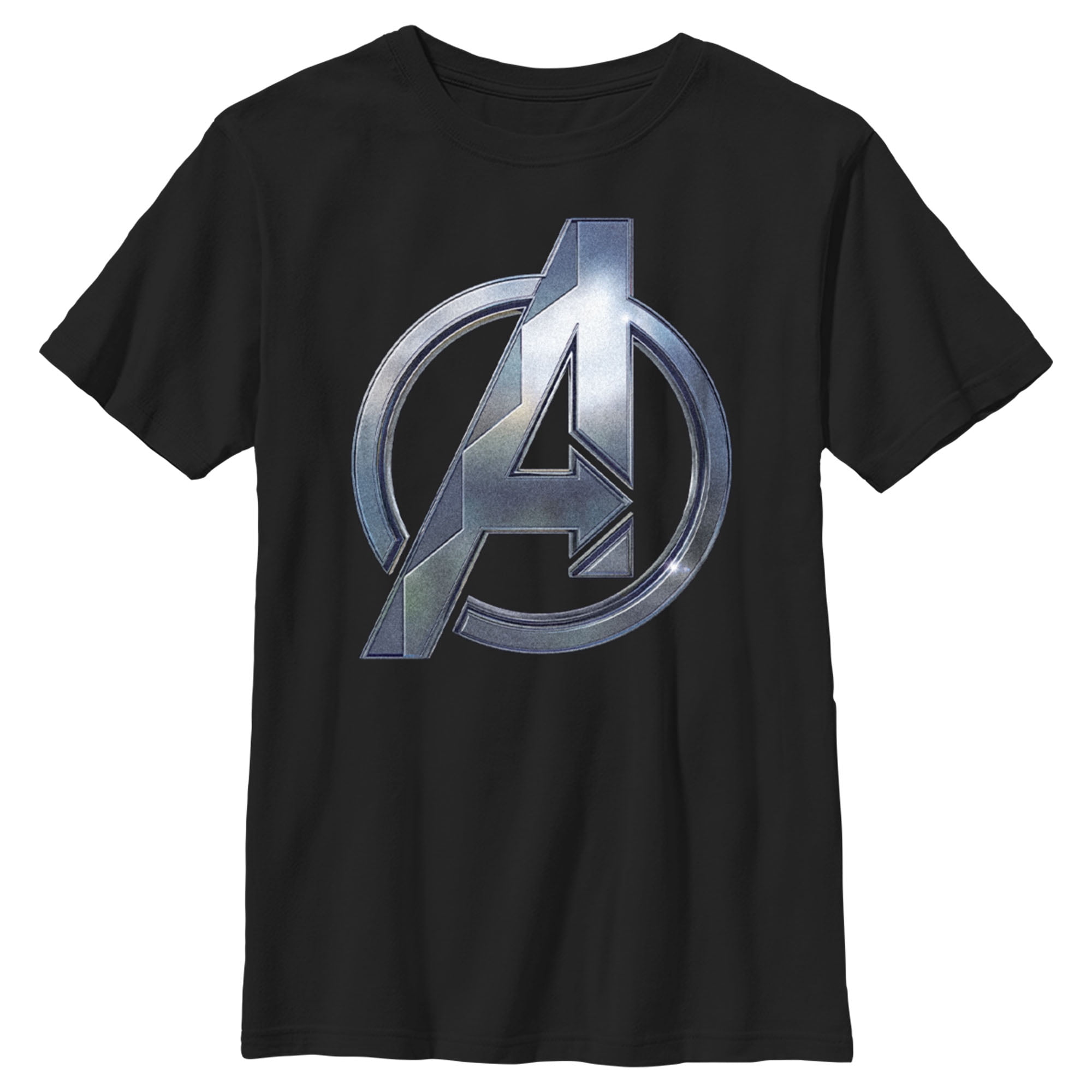 Boy's Black Panther: Wakanda Forever Metallic Wakanda Avengers Logo ...