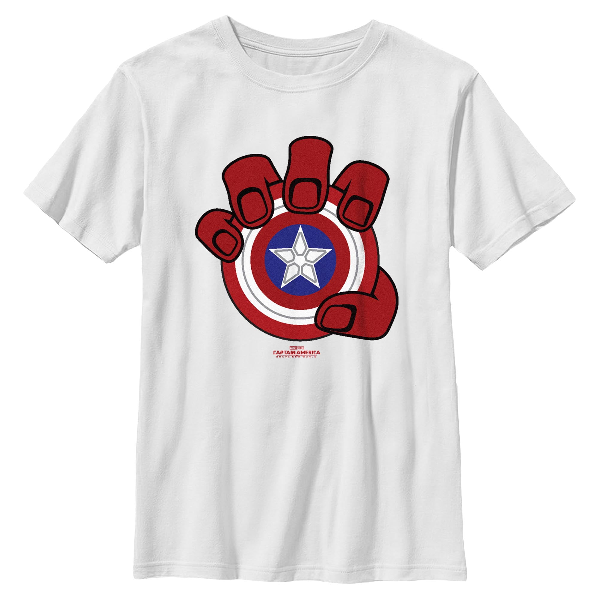 Boy's Captain America: Brave New World Red Hulk Hand Shield Graphic T ...