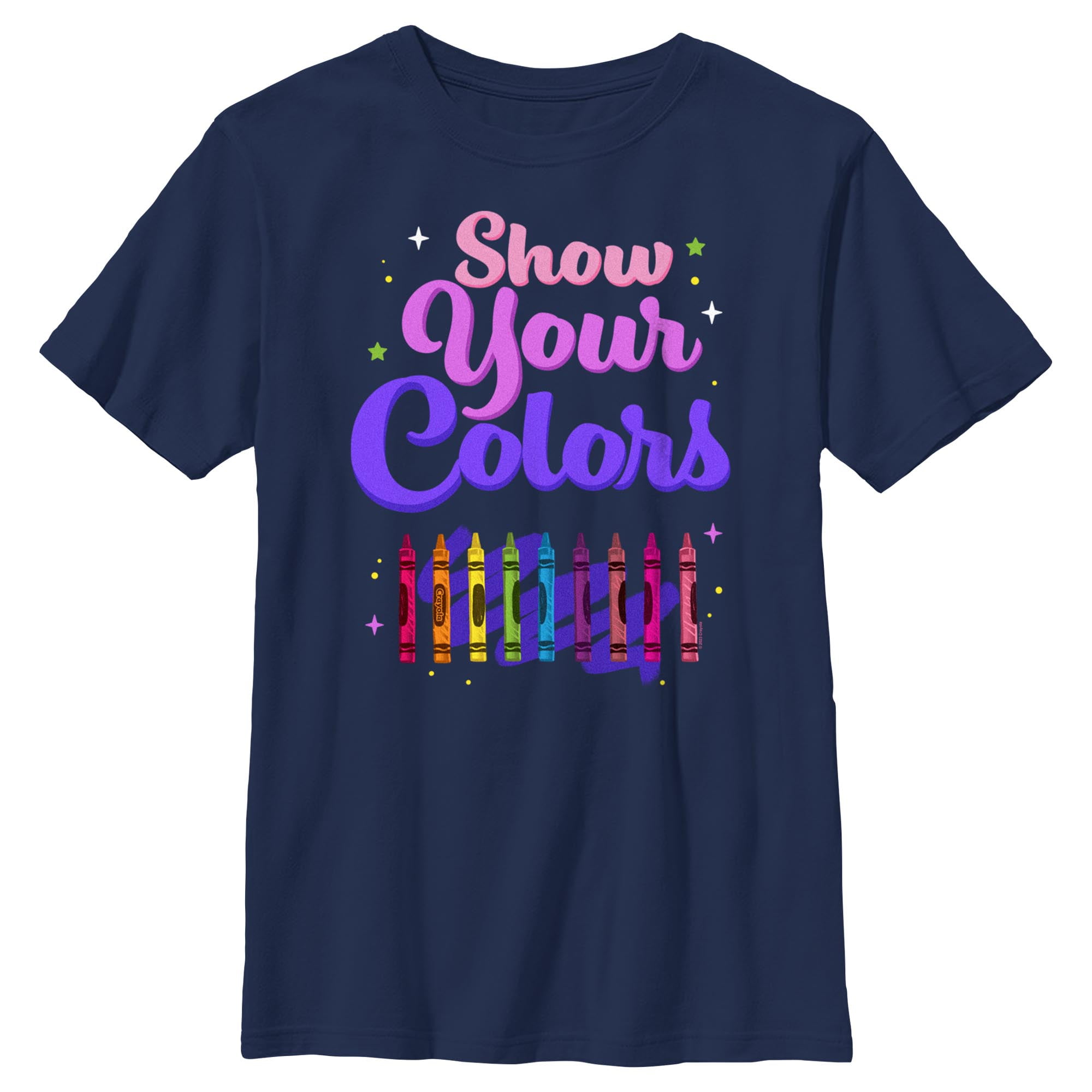 Boy's Crayola Show Your Colors Crayons Lineup Graphic T-Shirt - Walmart.com