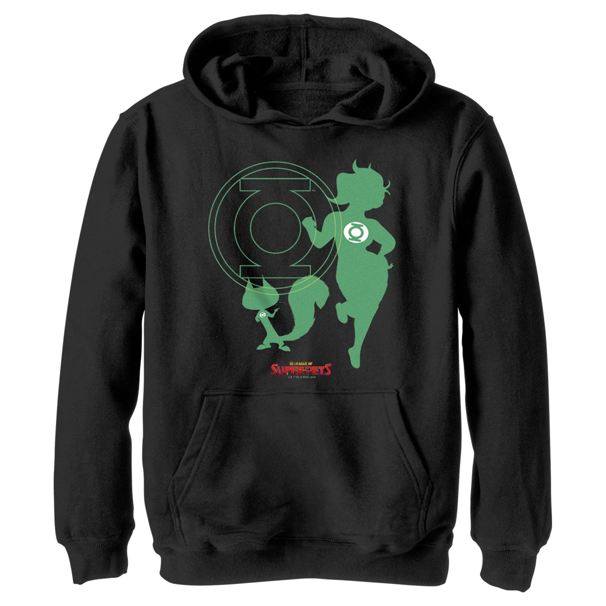 Boy's DC League of Super-Pets Green Lantern and Chip Silhouettes Pull ...