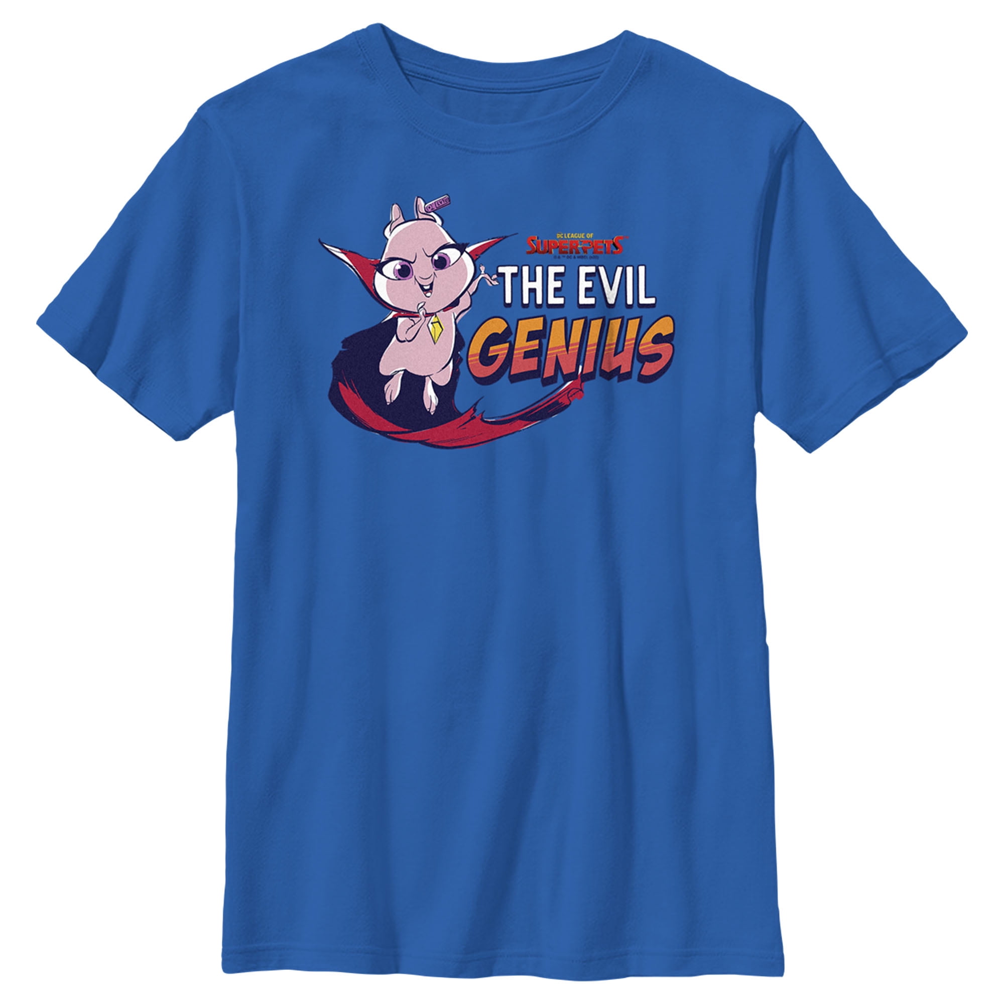 Boy's DC League of Super-Pets Lulu the Evil Genius Graphic Tee Royal ...