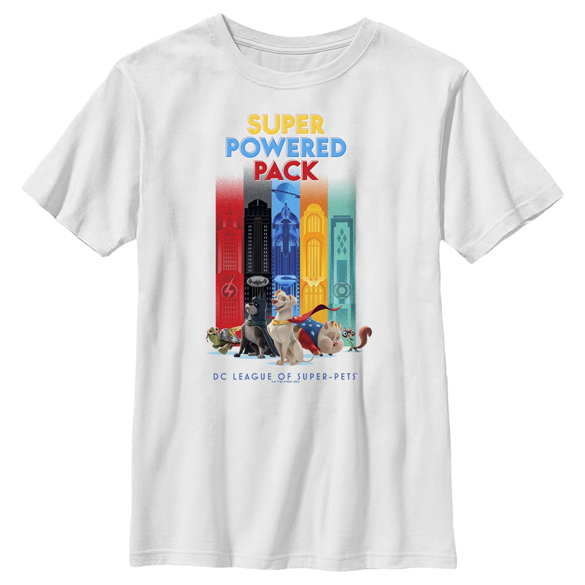 Boy's DC League of Super-Pets Super Powered Pack Graphic Tee White ...