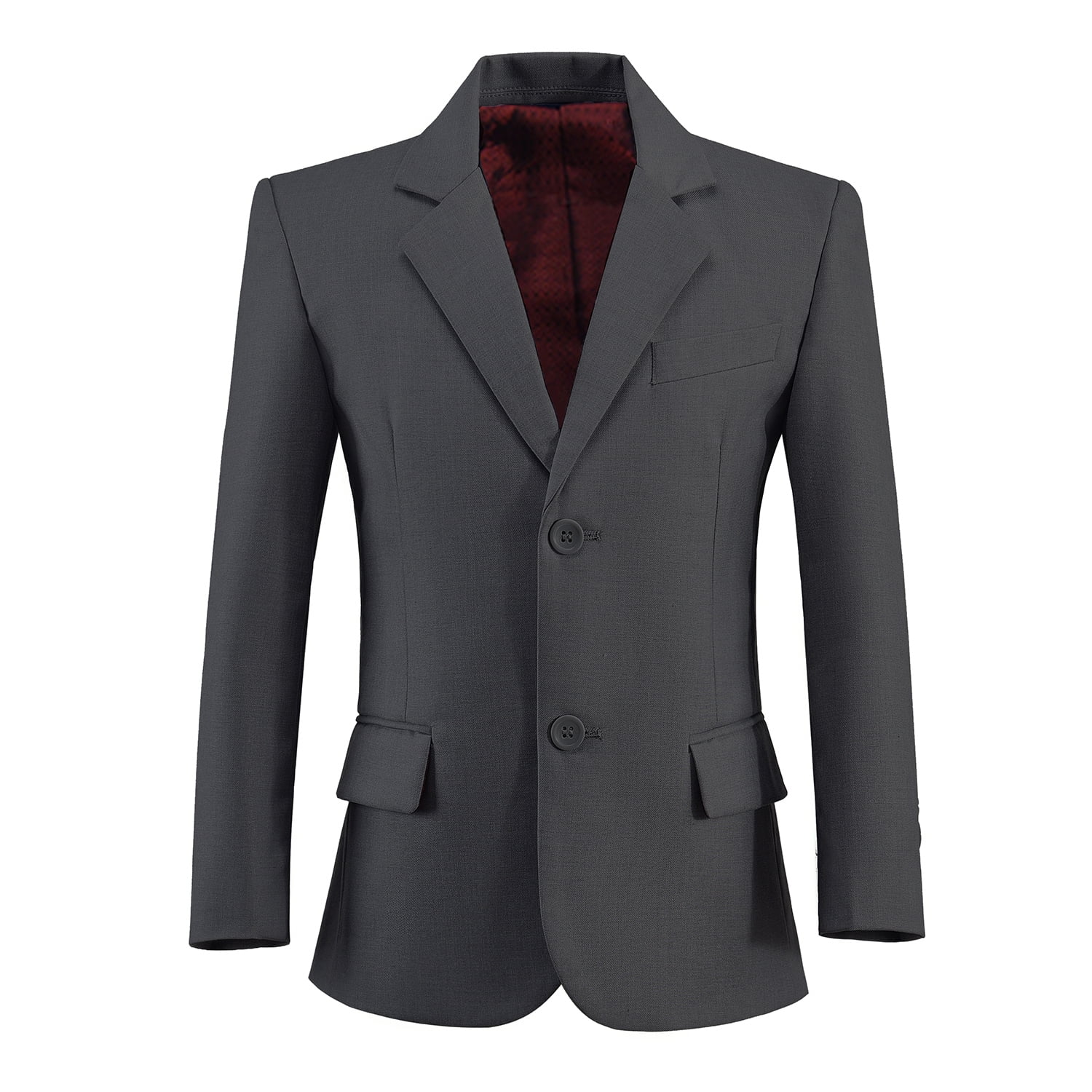 Boy's Dark Gray Suit Jacket Formal Suit for Wedding Church Birthday ...