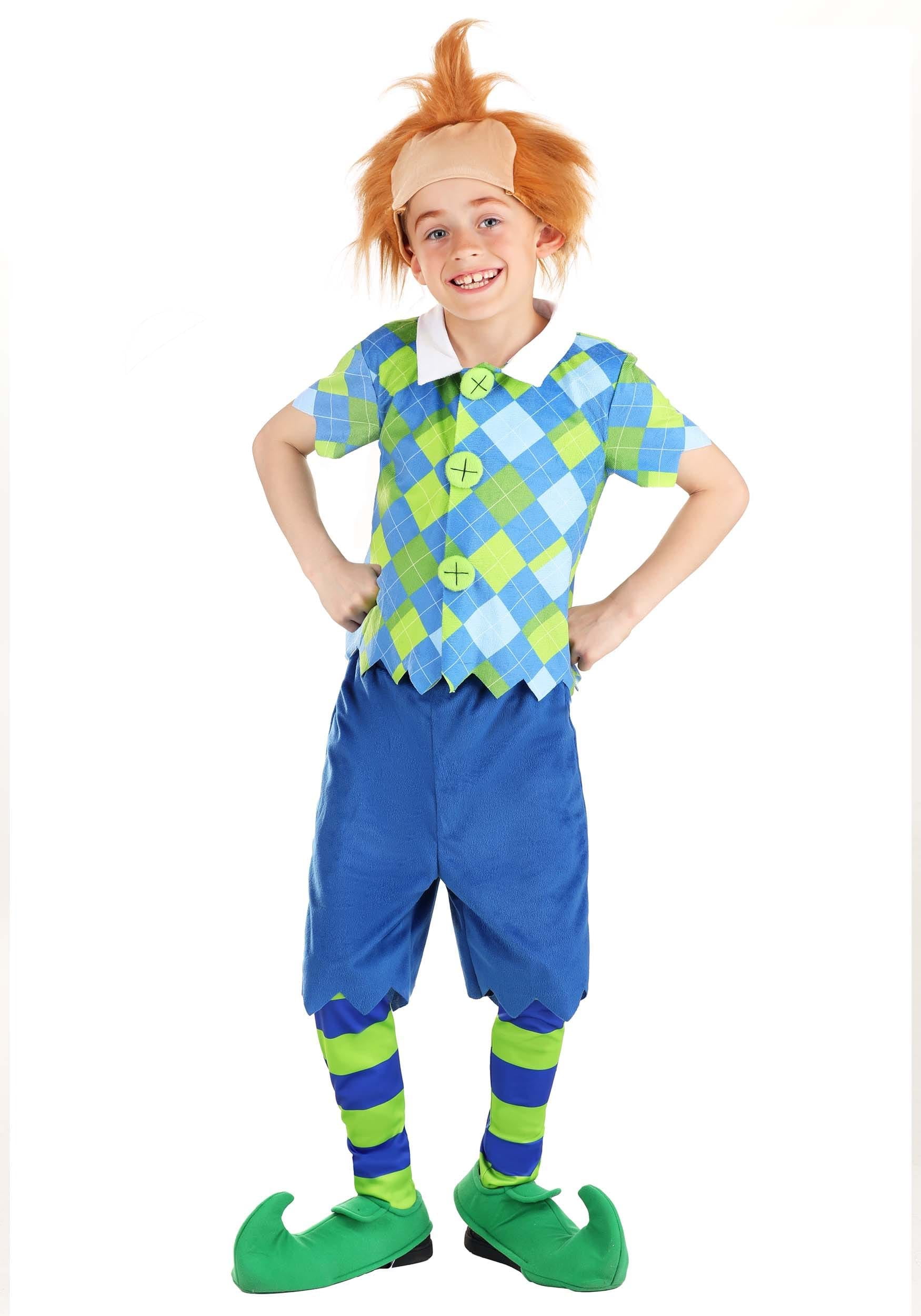 Boy's Deluxe Plaid Munchkin Costume - Walmart.com