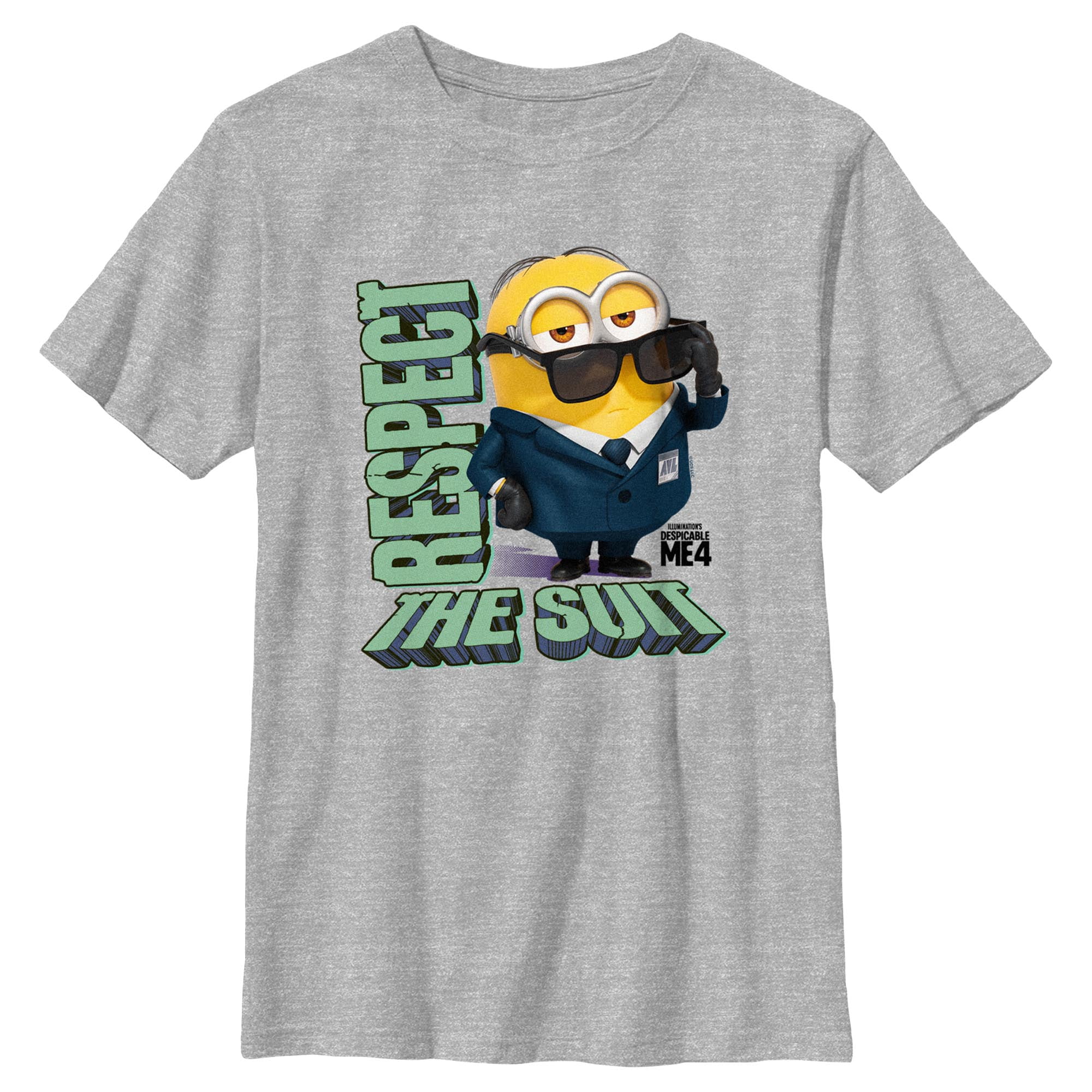 Boy's Despicable Me 4 Dave Respect the Suit Graphic T-Shirt - Walmart.com