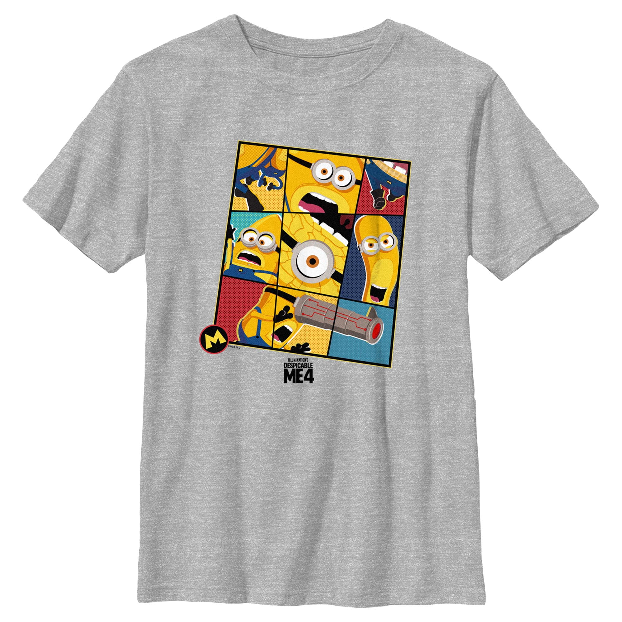 Boy's Despicable Me 4 Mega Minions Squares Graphic T-Shirt - Walmart.com