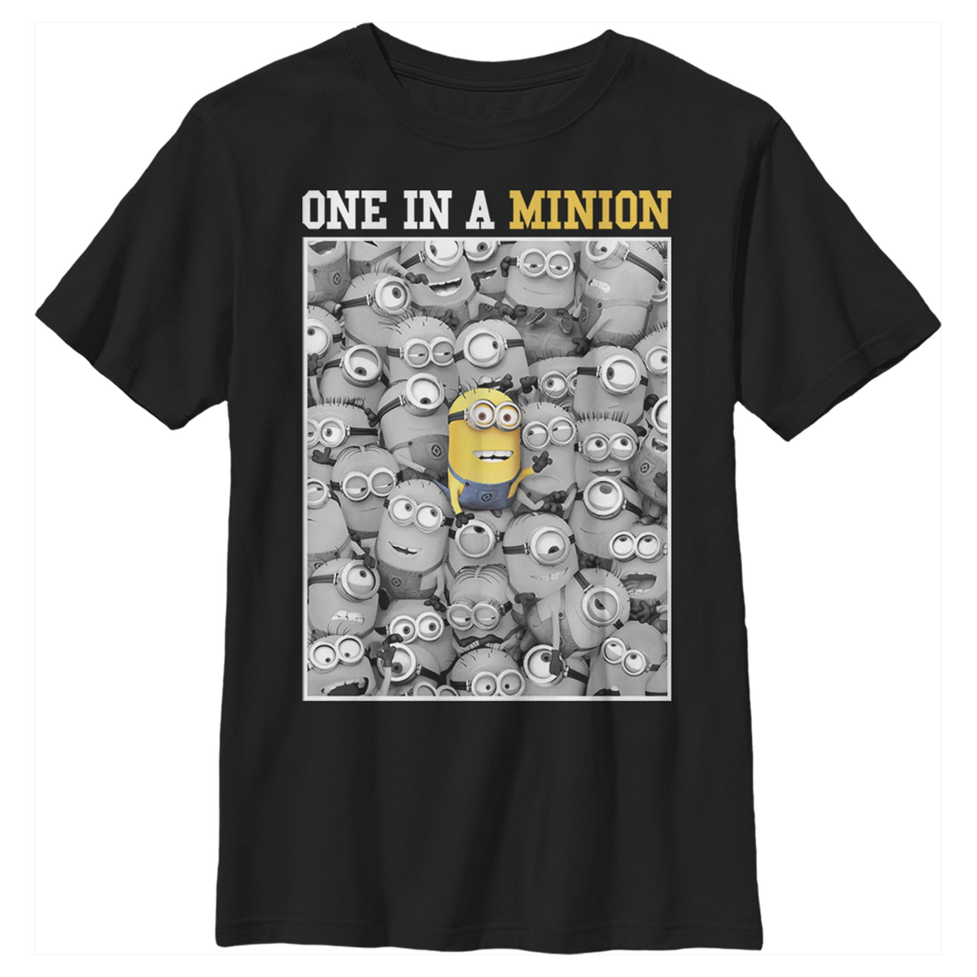 Boy's Despicable Me Minions One In A Minion Color Pop Out Graphic Tee ...