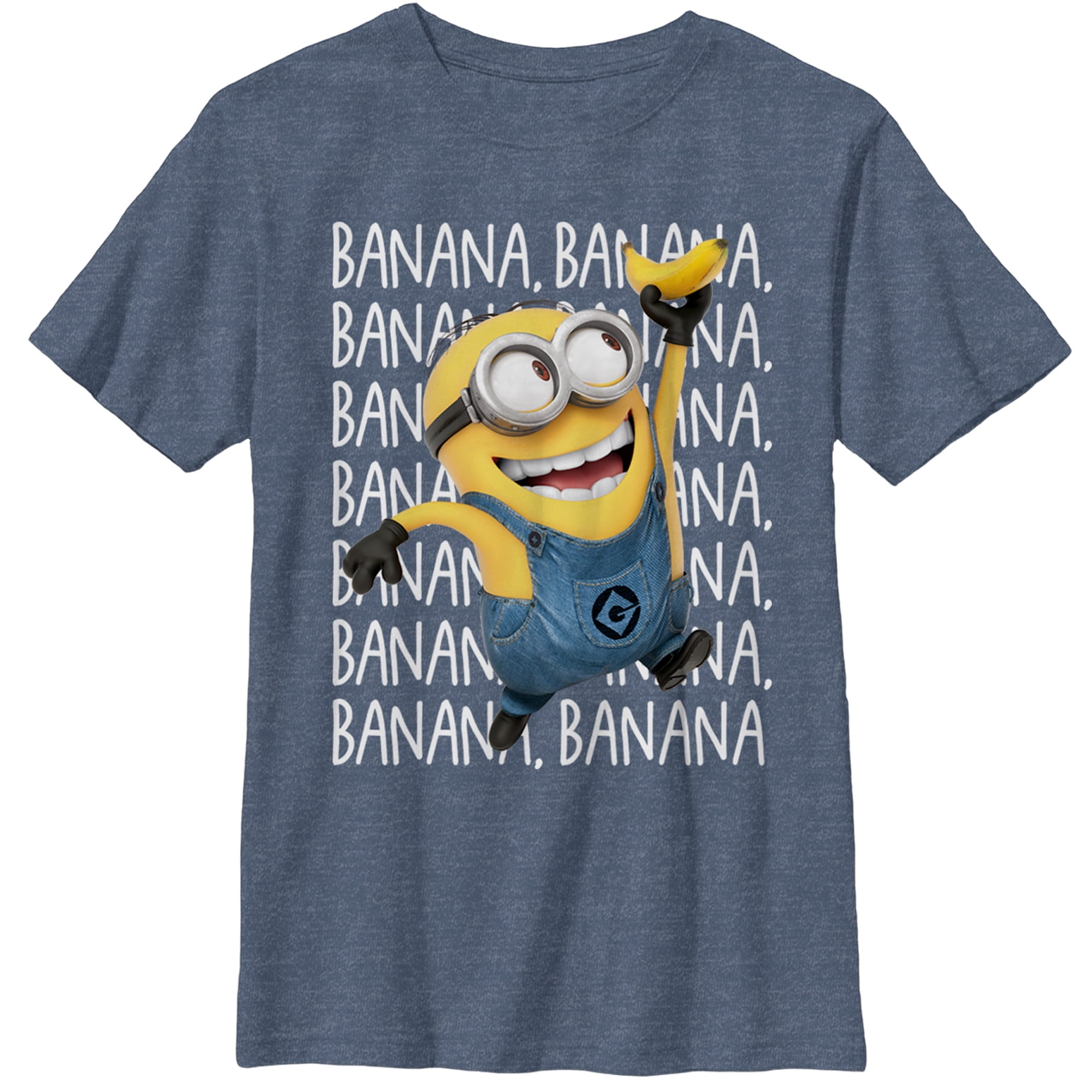 Boy's Despicable Me Minions Repeat Graphic Tee Navy Blue Heather X ...