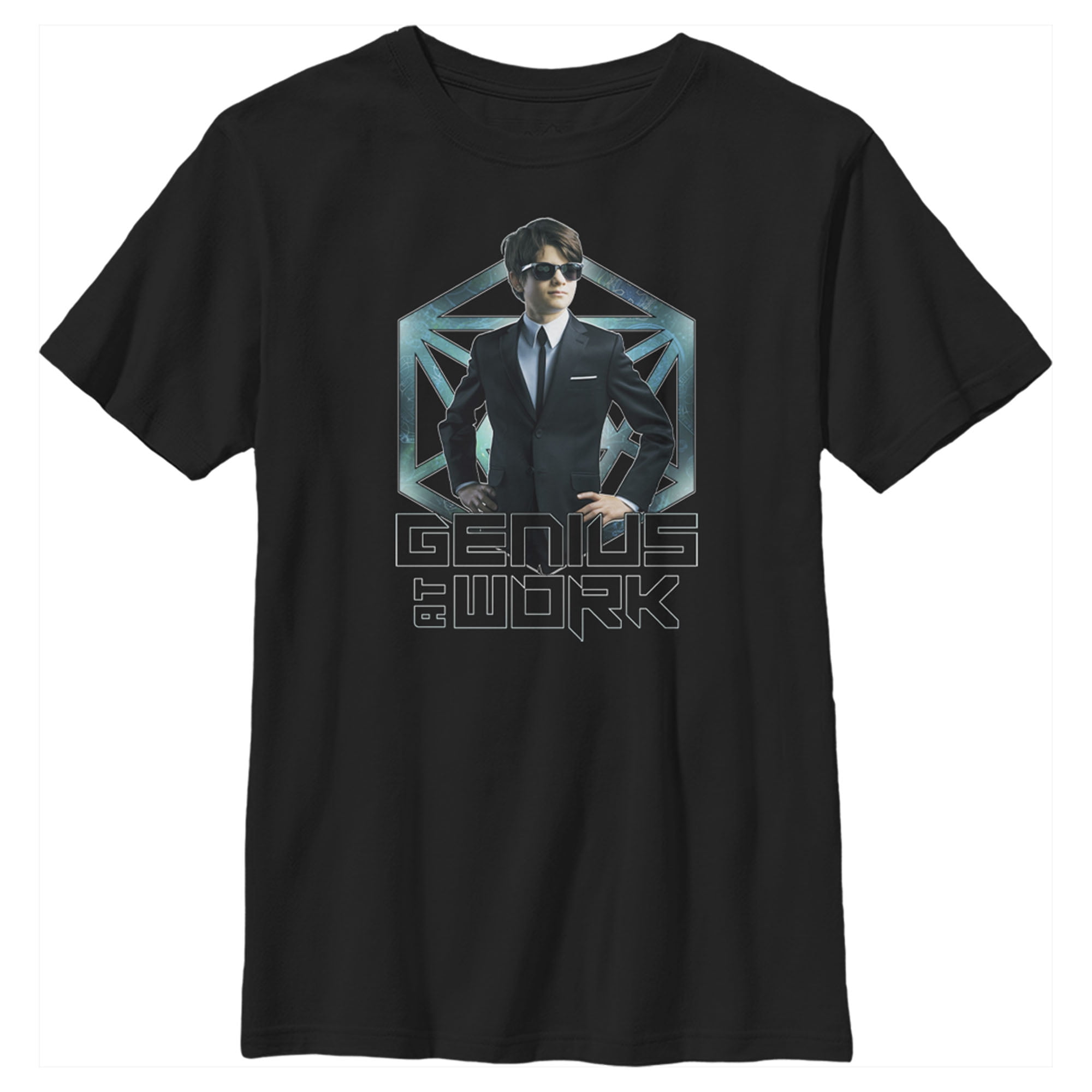 Boy's Disney Artemis Fowl Genius At Work Graphic Tee Black Large ...