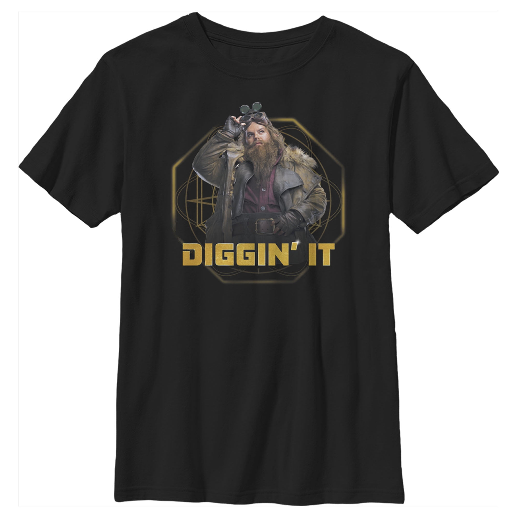 Boy's Disney Artemis Fowl Mulch Diggums Diggin It Graphic Tee Black ...