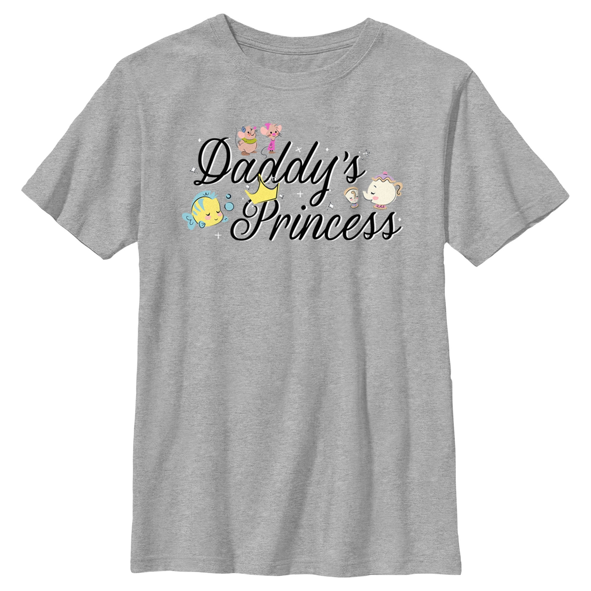 Boy's Disney Daddy's Princess Graphic Tee Athletic Heather Small ...