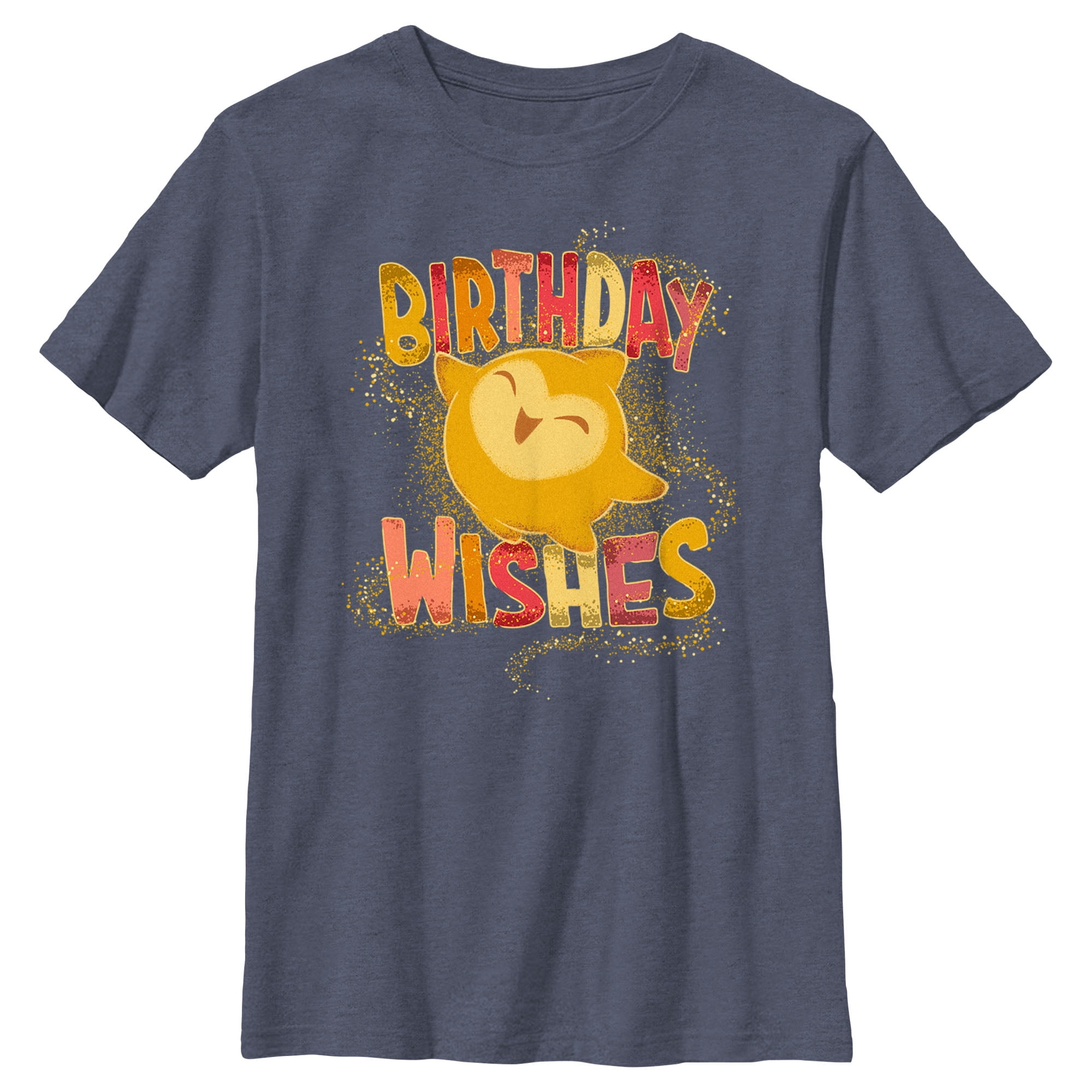 Boy's Disney Wish Star Birthday Wishes T-Shirt - Navy Blue Heather ...