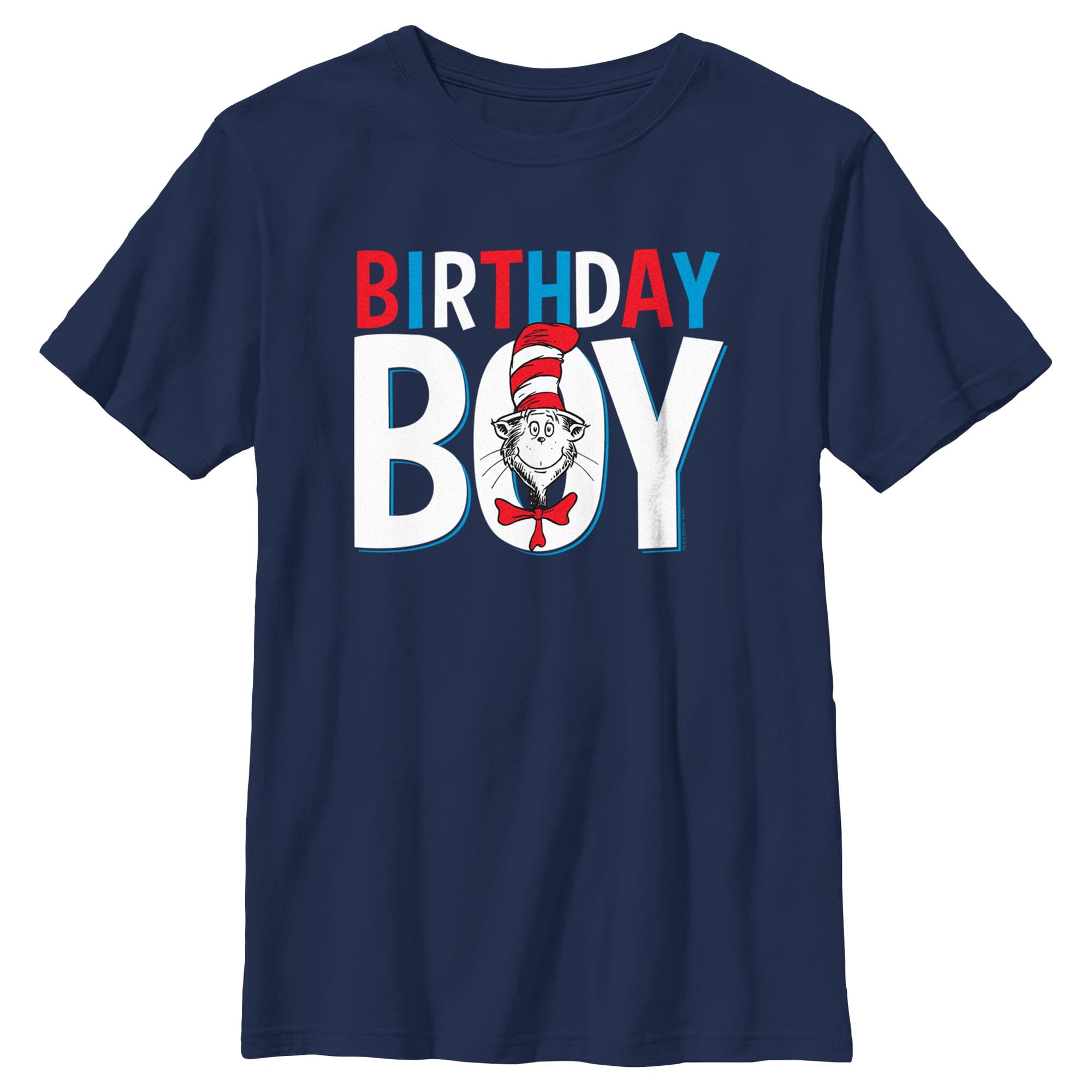 Boy's Dr. Seuss Cat in the Hat Birthday Boy Graphic T-Shirt - Walmart.com