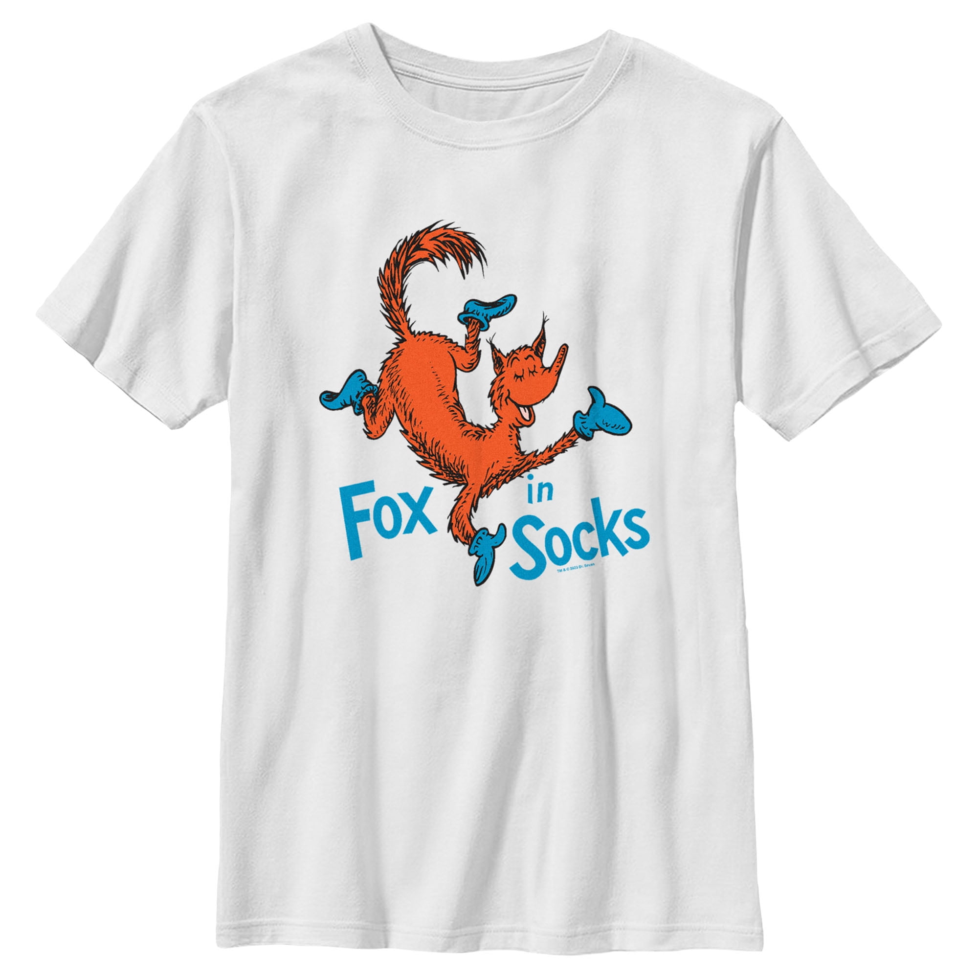 Boy's Dr. Seuss Fox in Socks Portrait Graphic T-Shirt - Walmart.com