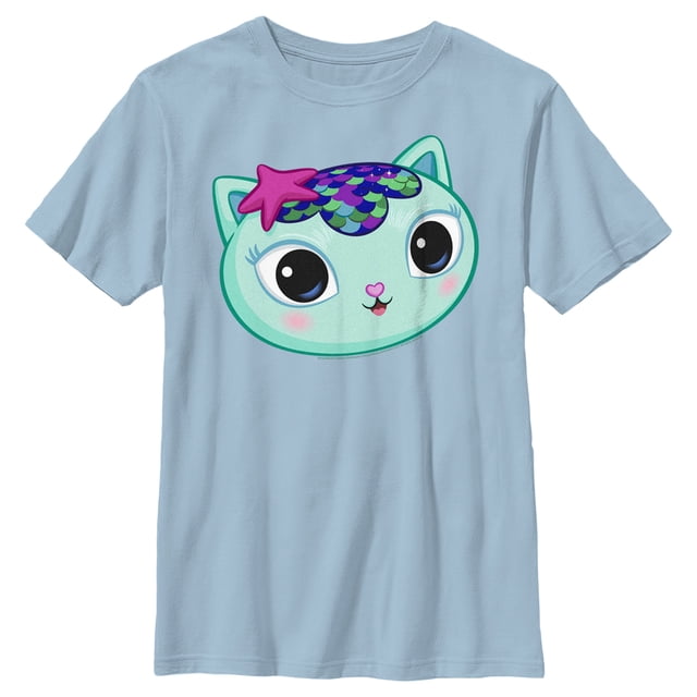 Boy's DreamWorks: Gabby's Dollhouse Mercat Big Face Graphic Tee Light ...