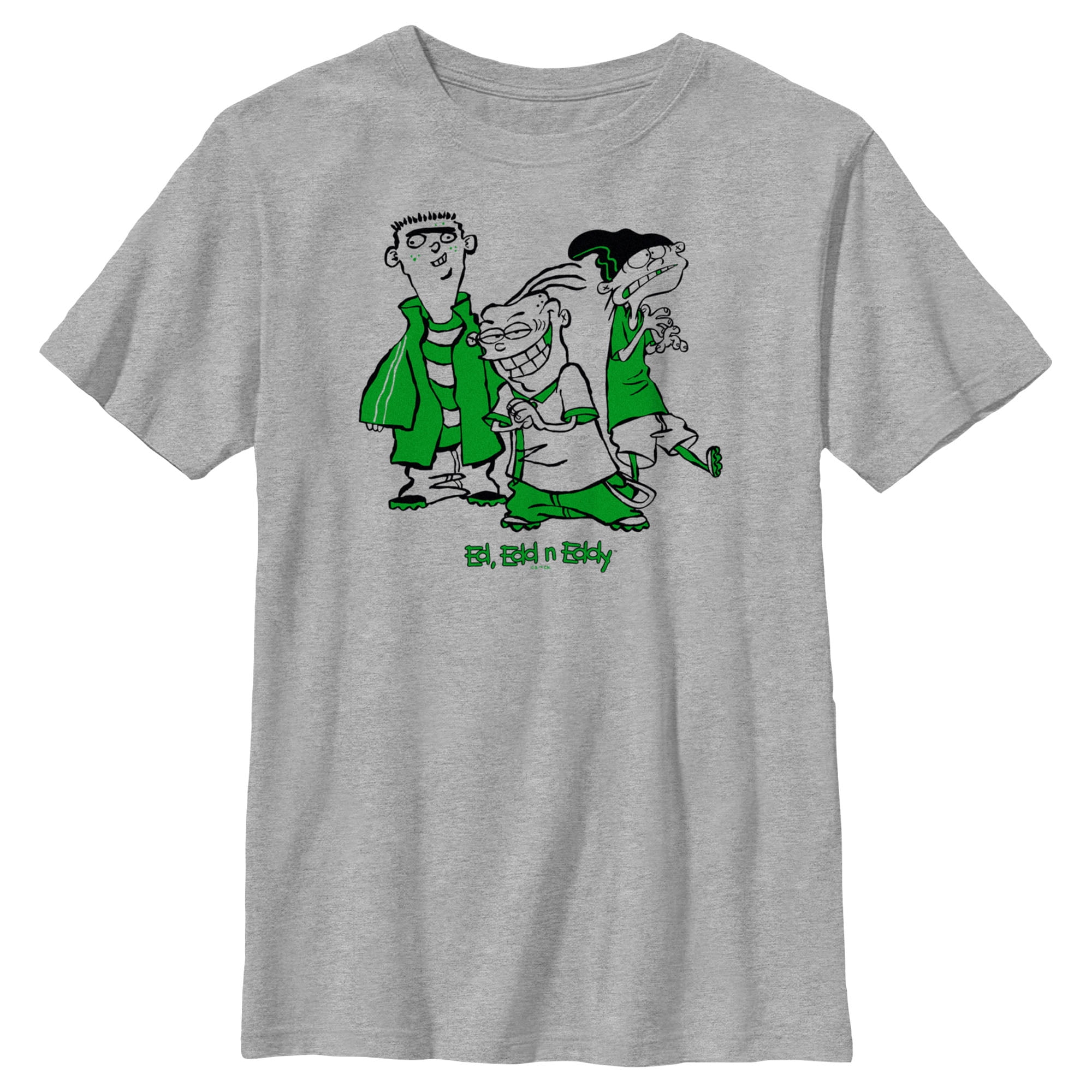 Boy's Ed, Edd n Eddy Green Characters Graphic Tee Athletic Heather ...