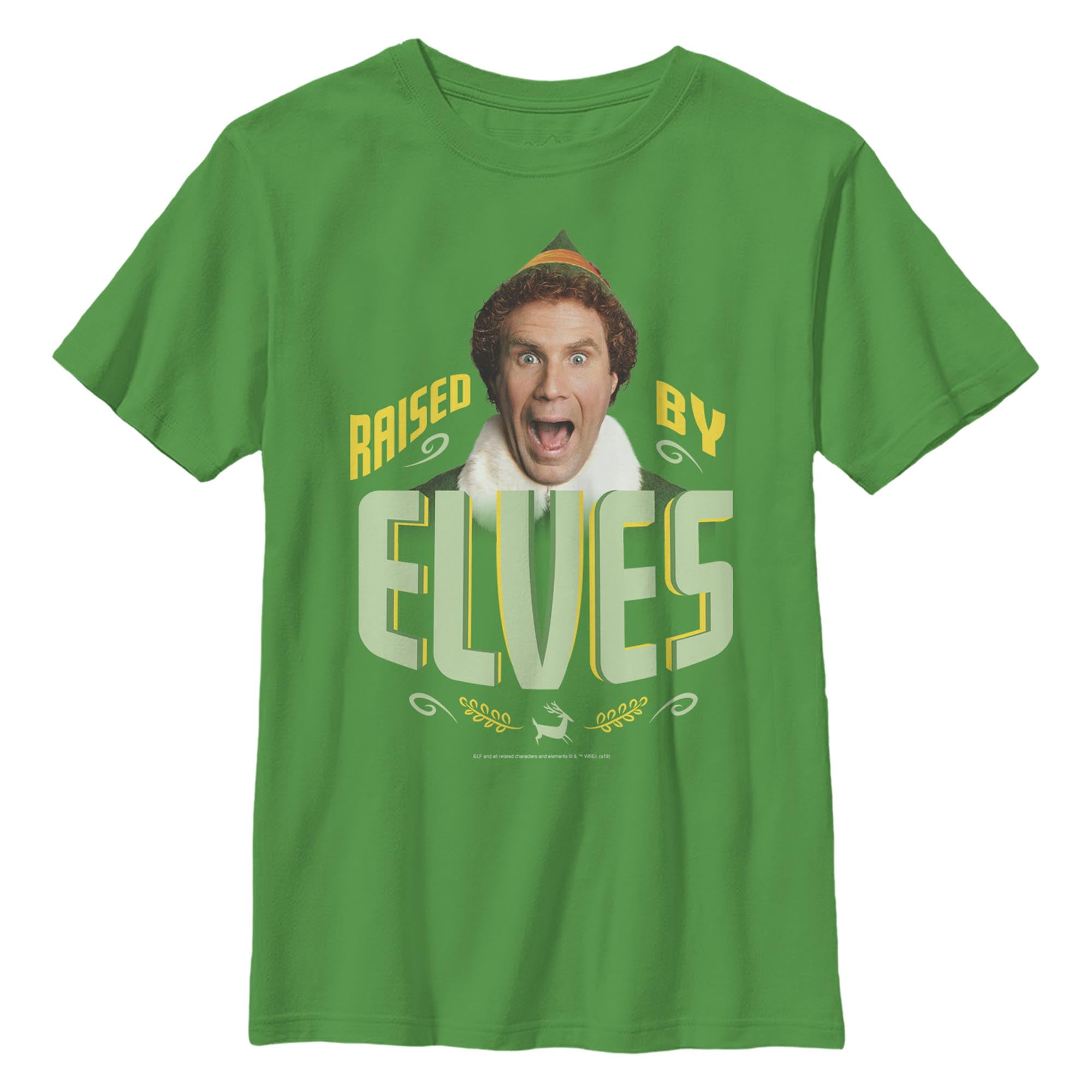 Boy's Elf Buddy Raised by Elves Quote Graphic T-Shirt - Walmart.com