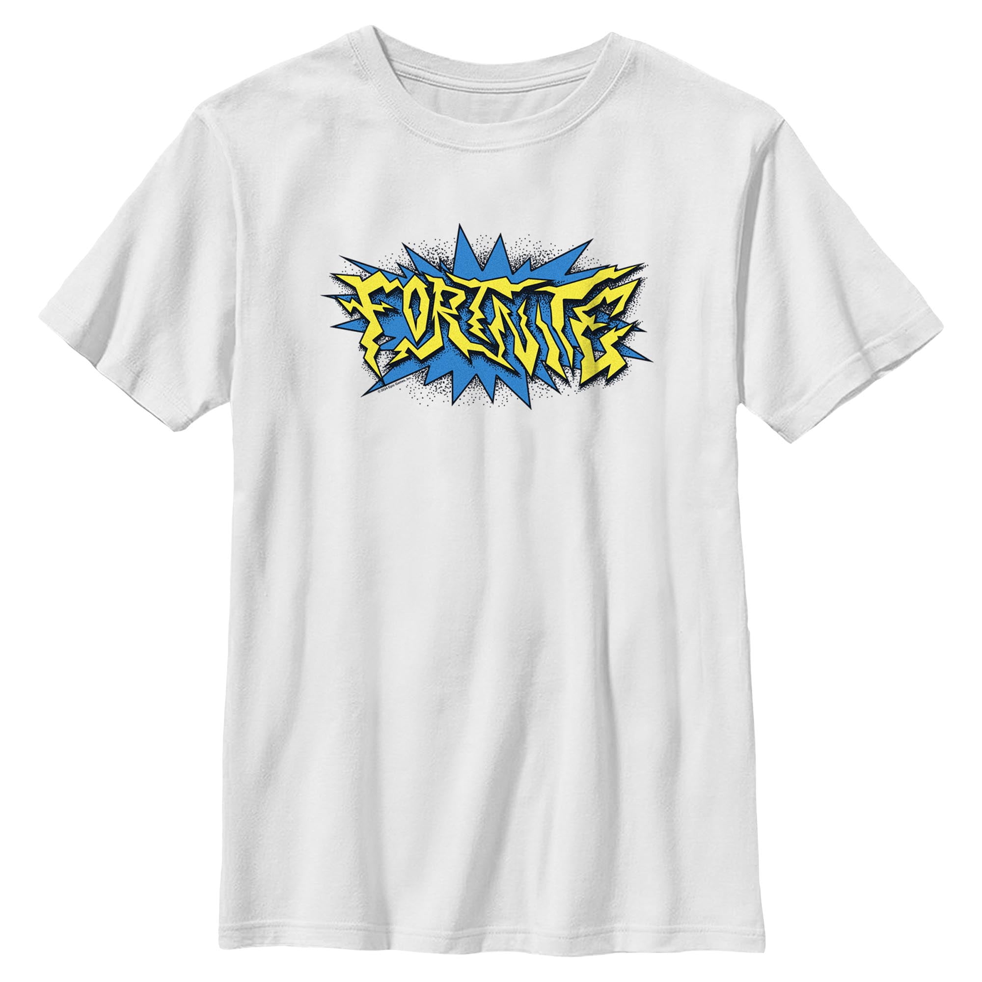 Boy's Fortnite Blue and Yellow Electric Logo Graphic T-Shirt - Walmart.com