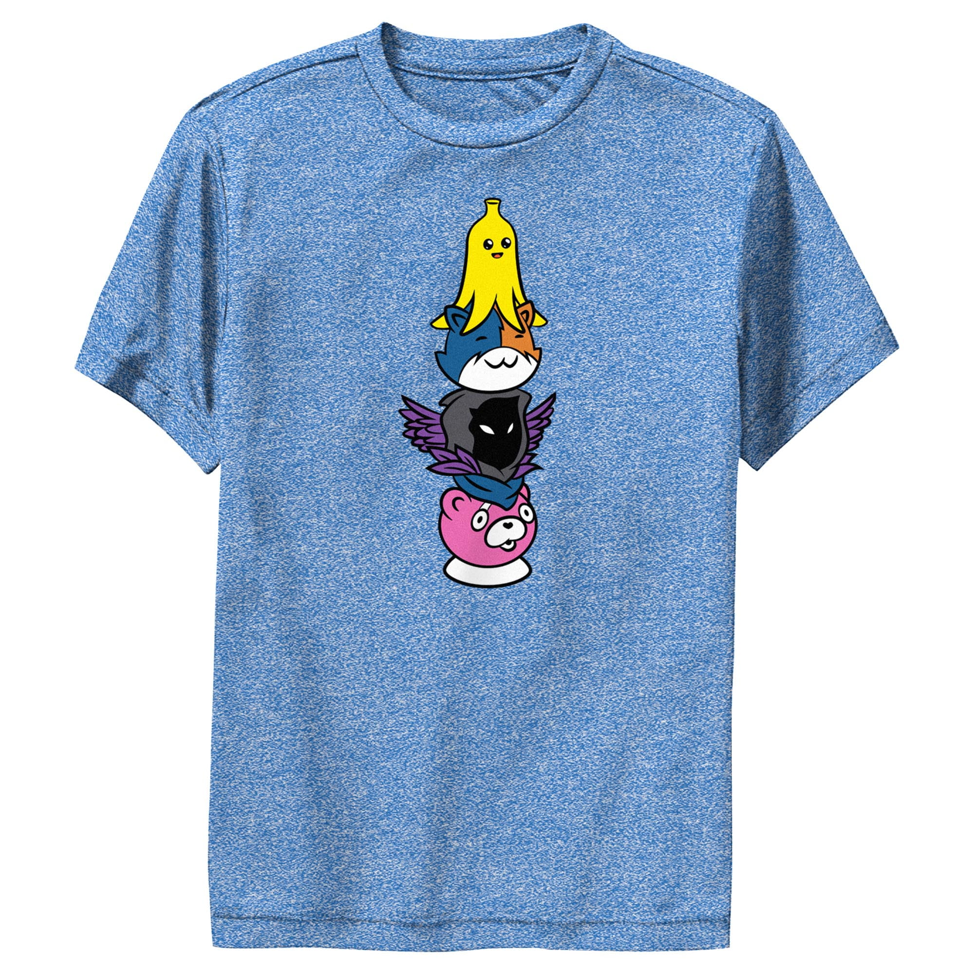 Boy's Fortnite Character Stack Performance Graphic Tee Royal Blue ...
