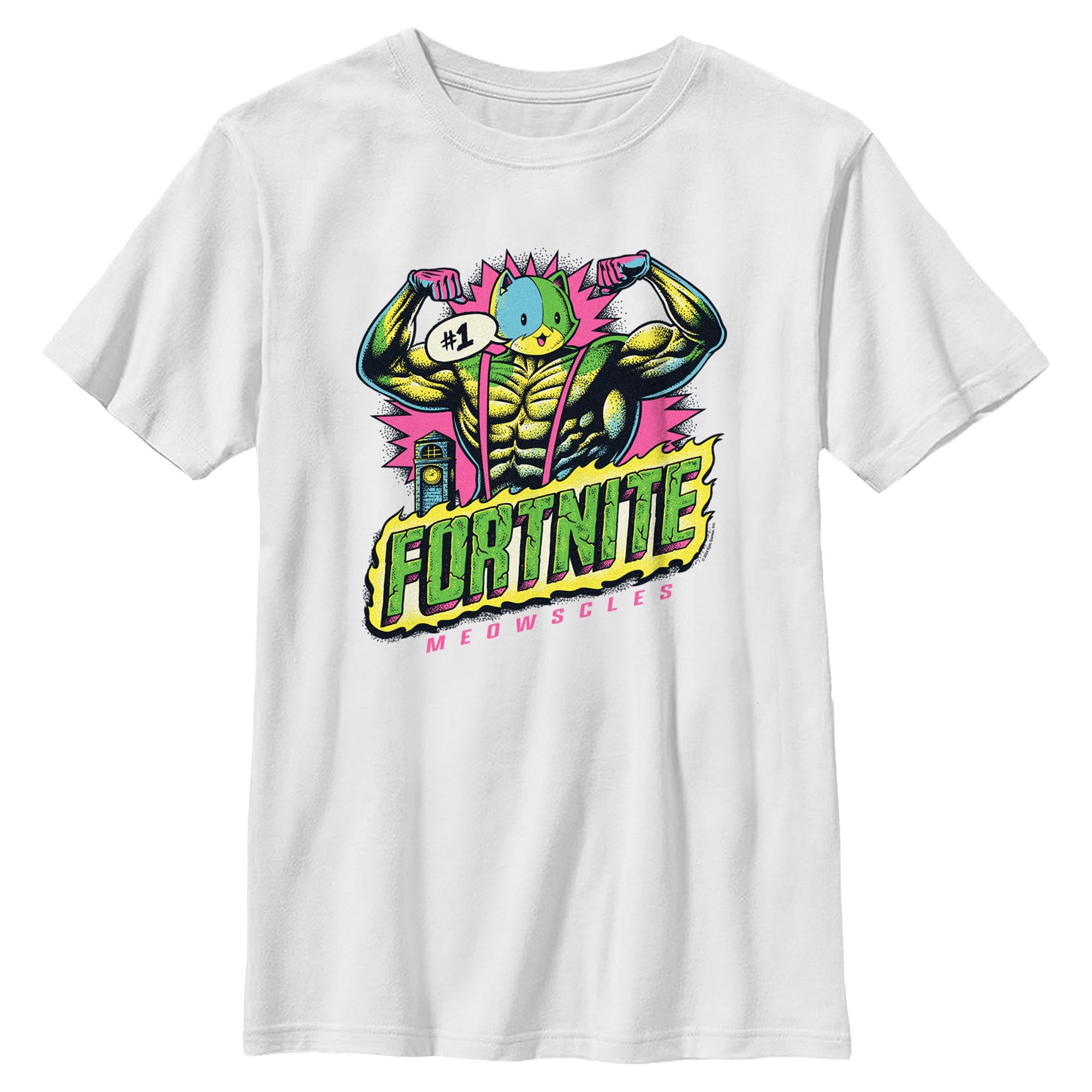 Boy's Fortnite Meowscles Logo Graphic T-Shirt - Walmart.com