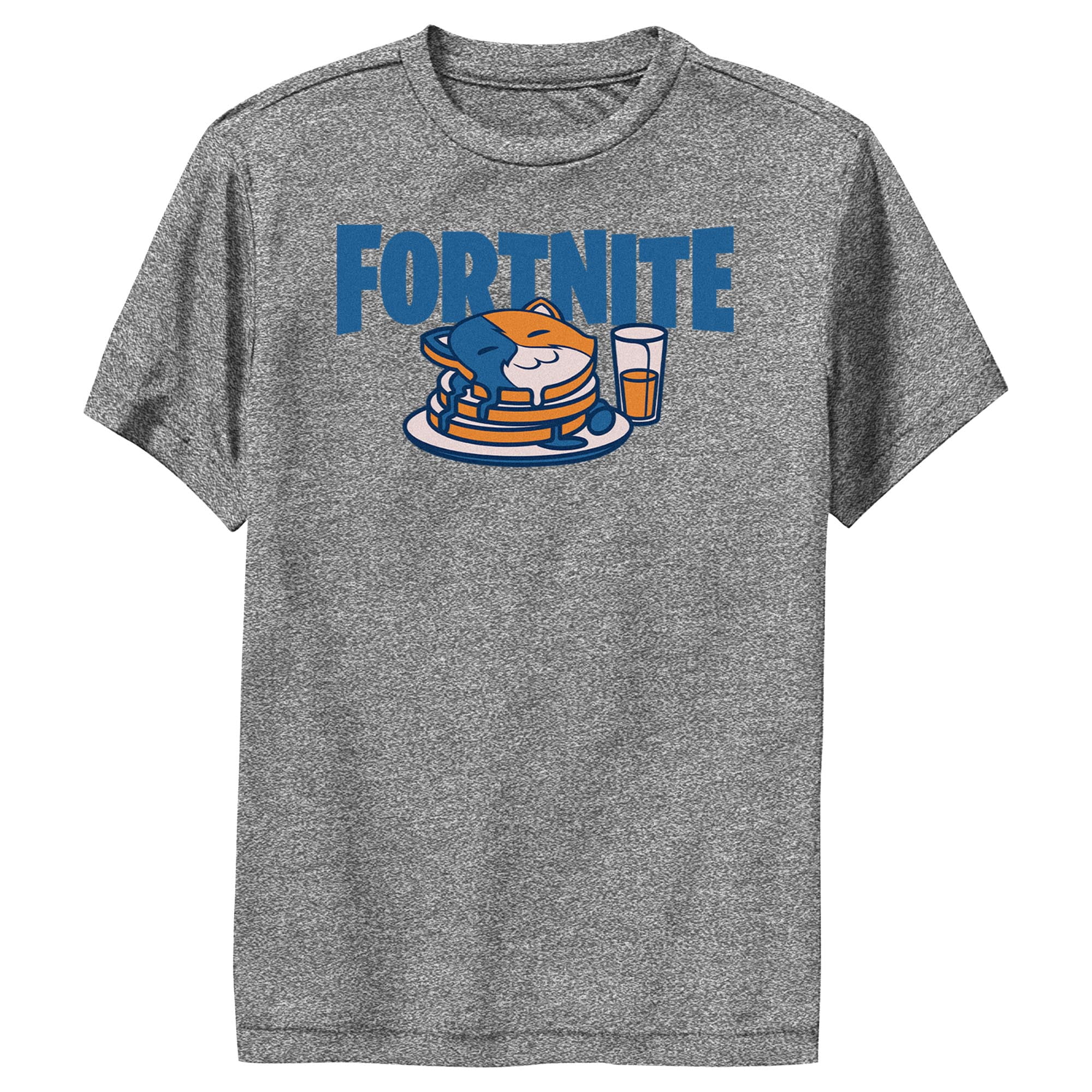 Boy's Fortnite Meowscles Pancakes Performance Graphic Tee Charcoal ...