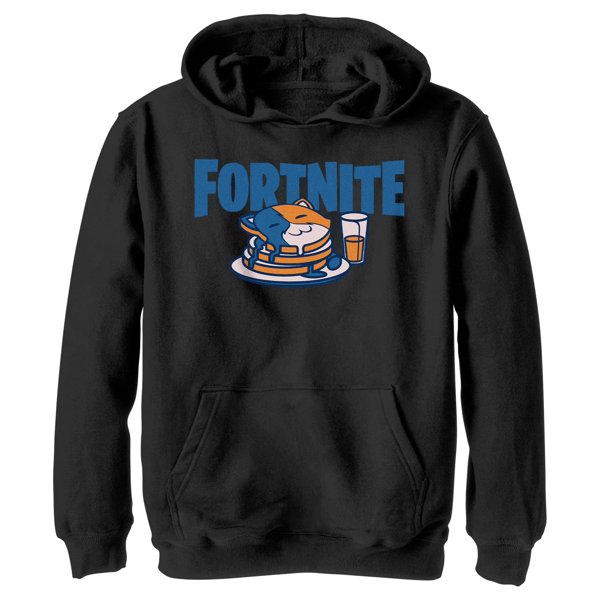 Boy's Fortnite Meowscles Pancakes Pull Over Hoodie Black X Large ...