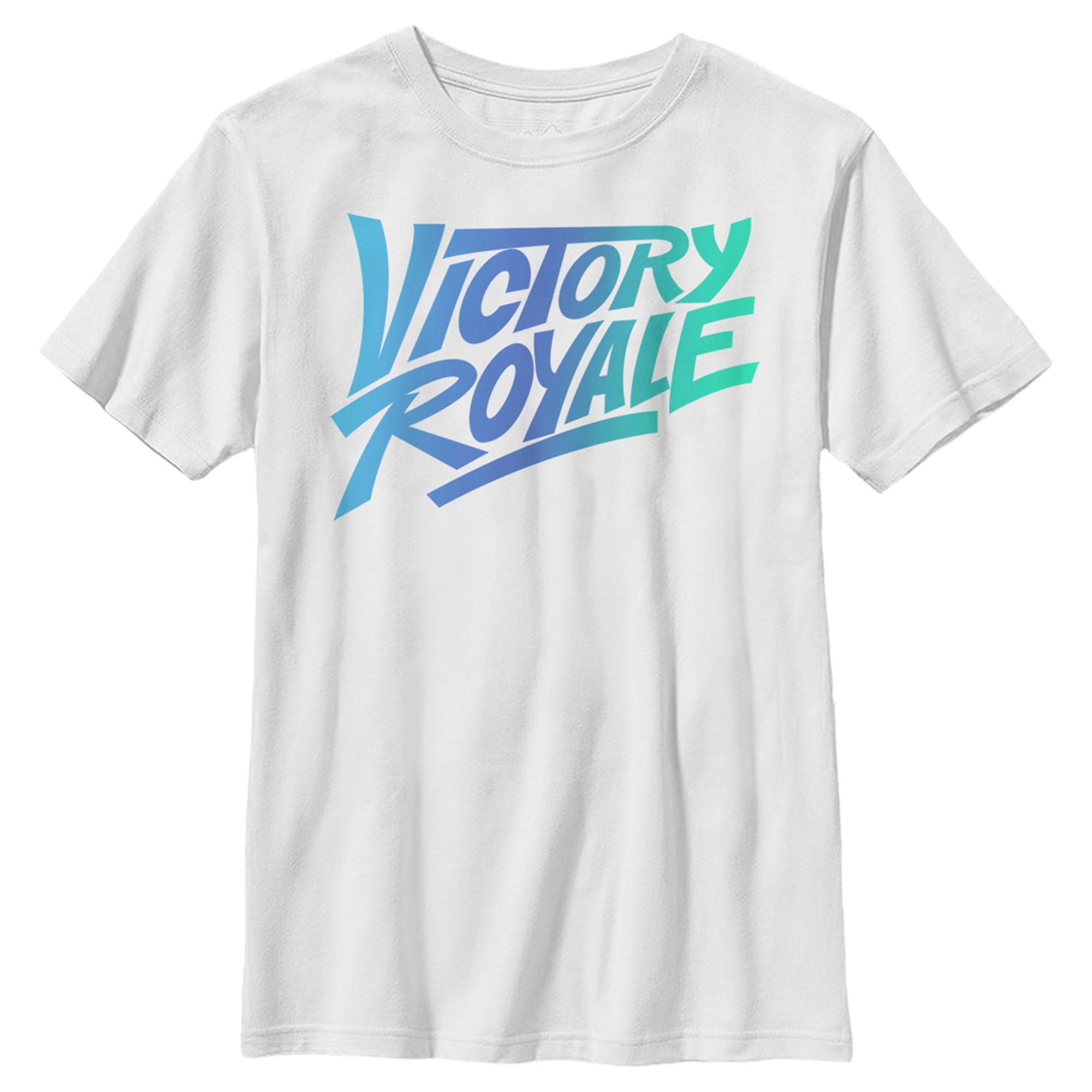 Boy's Fortnite Victory Royale Gradient Logo Graphic Tee White Large ...