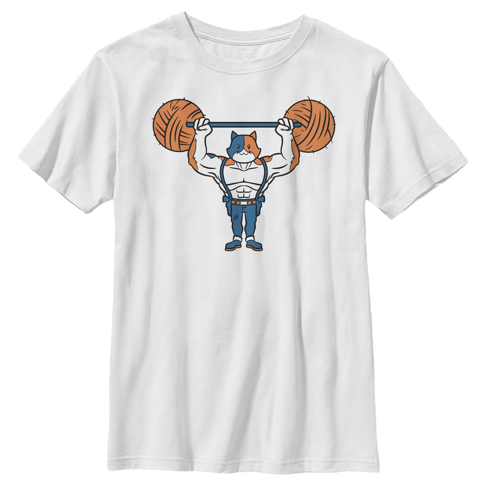 Boy's Fortnite Yarn Lifter Meowscles Graphic Tee White X Large ...