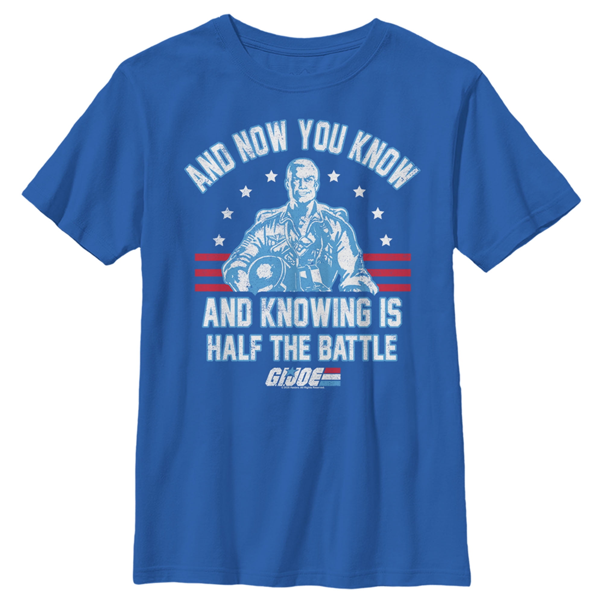 Boy's GI Joe Knowing Is Half the Battle Graphic Tee Royal Blue X Large ...