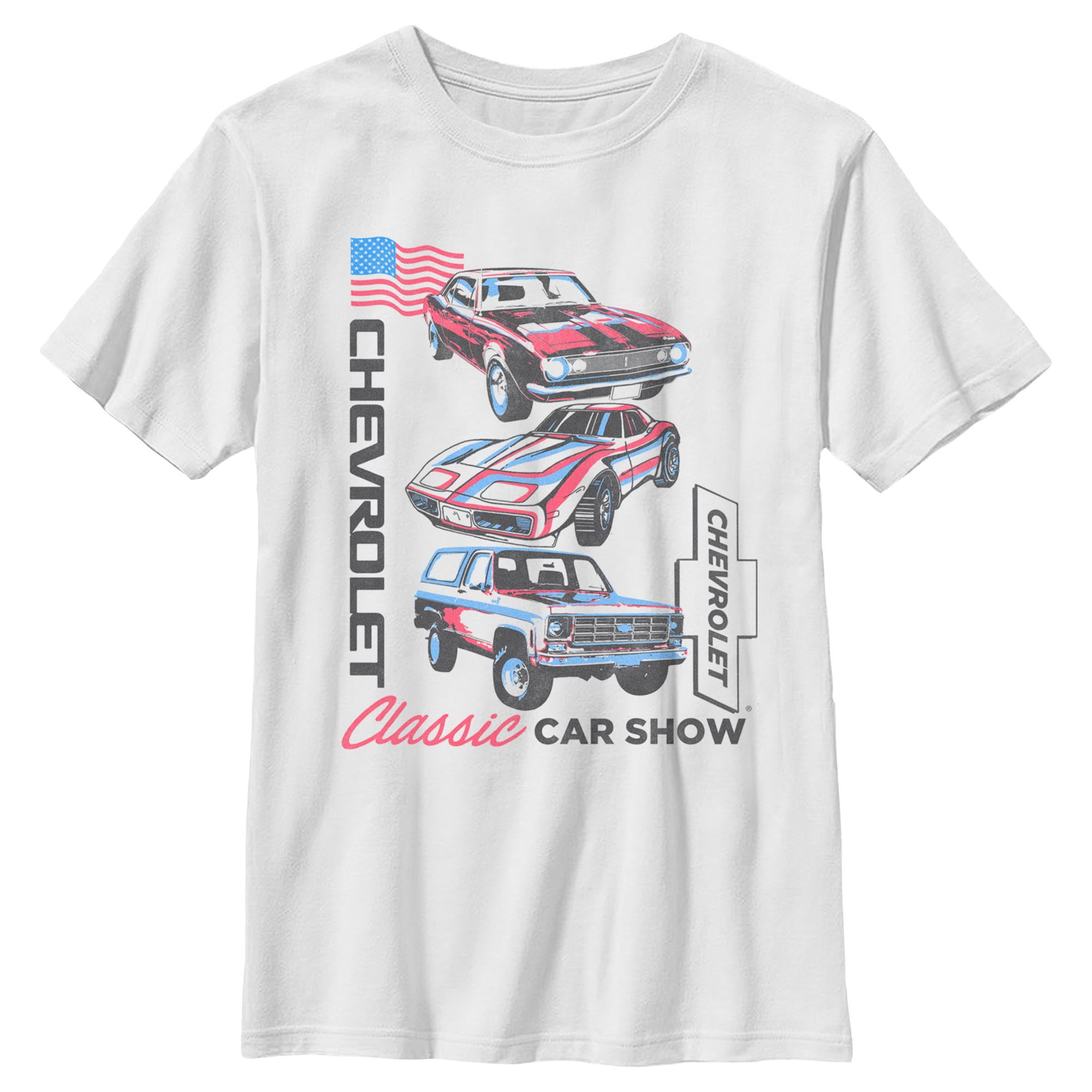 Boy's General Motors Chevrolet American Classic Car Graphic T-Shirt ...
