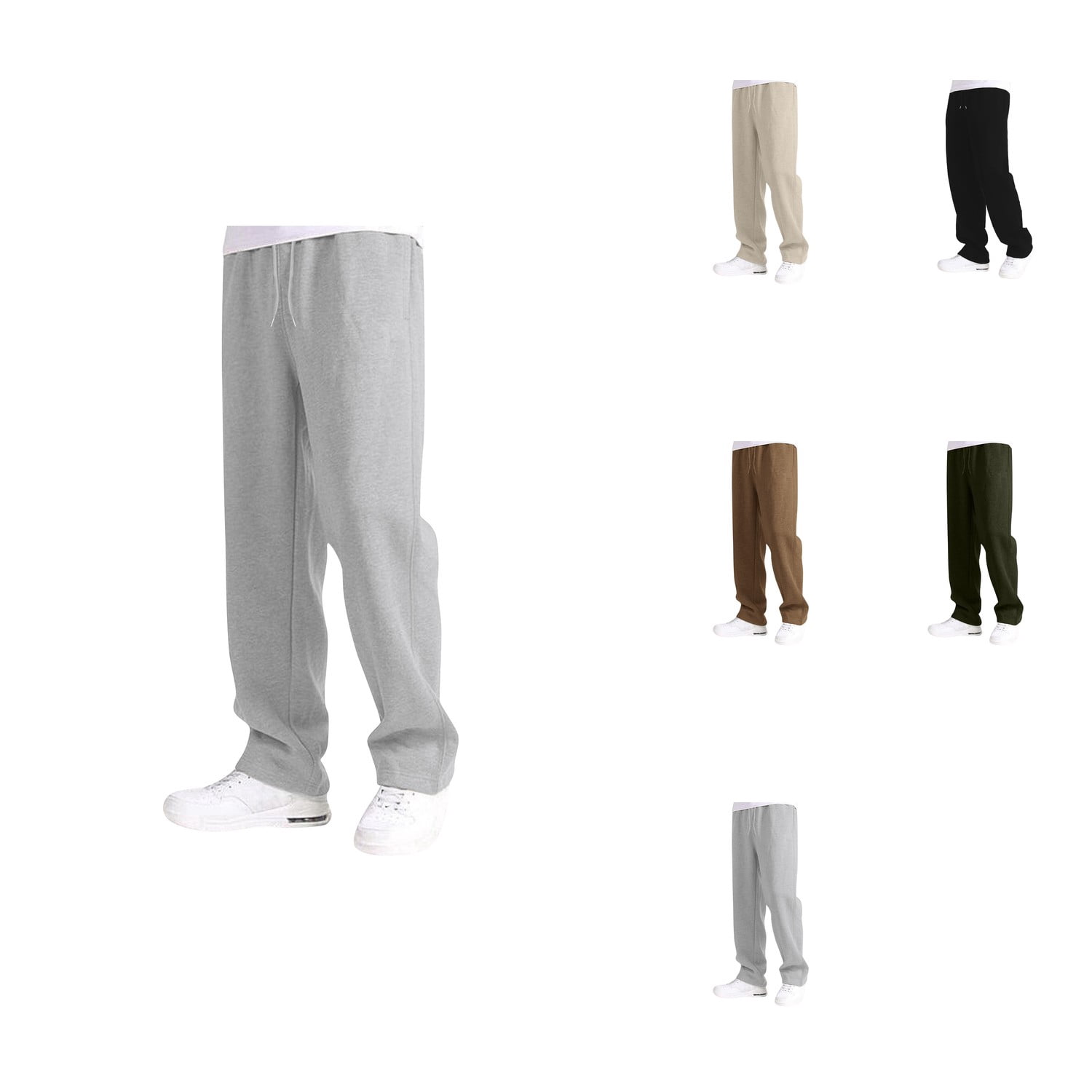 Boy's Girls Baggy Sweatpants Straight Leg Open Bottom Casual Pants ...