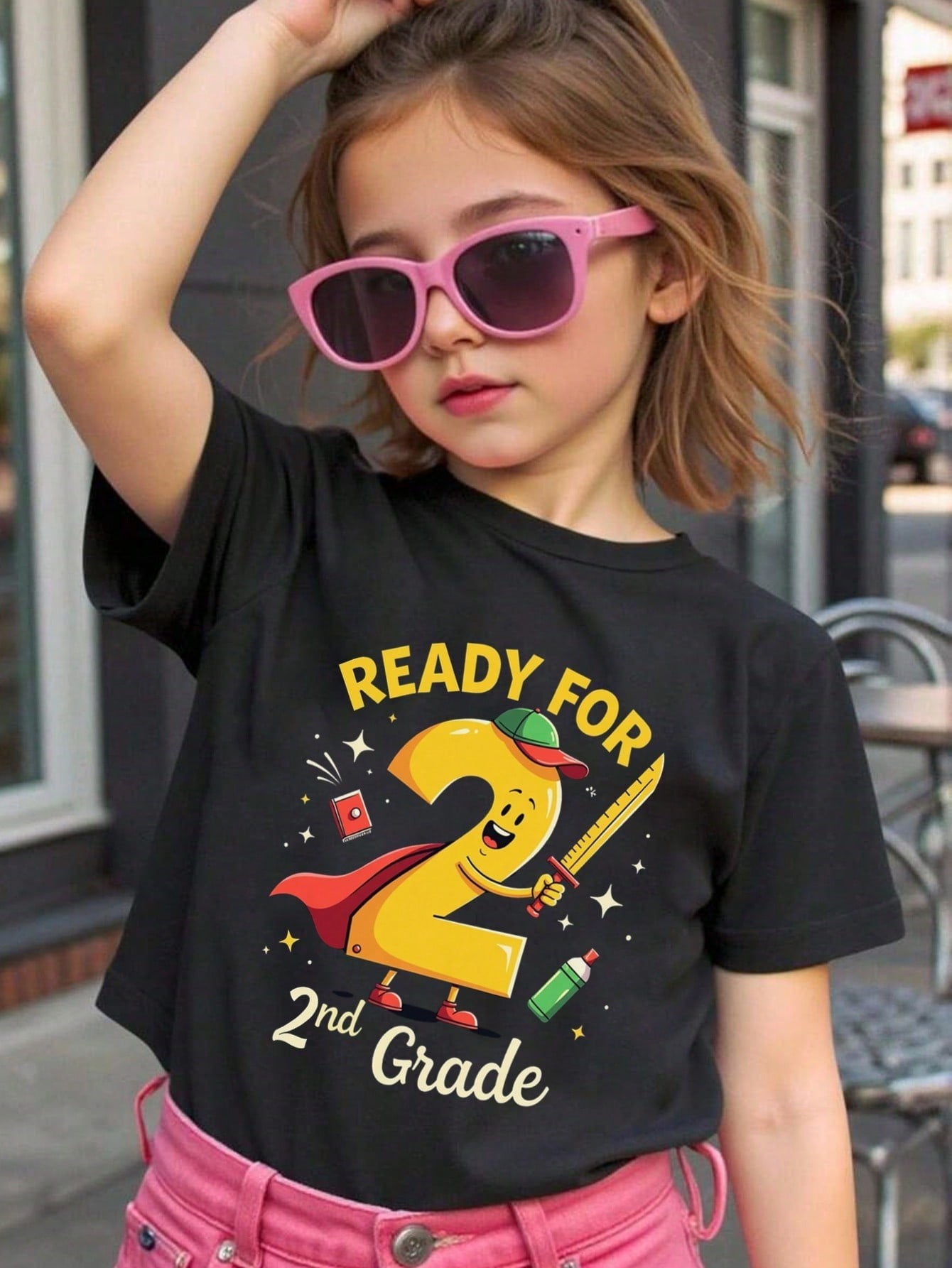 Boy's/Girls "Superhero Theme Cotton Graphic Tees, Back To School ...