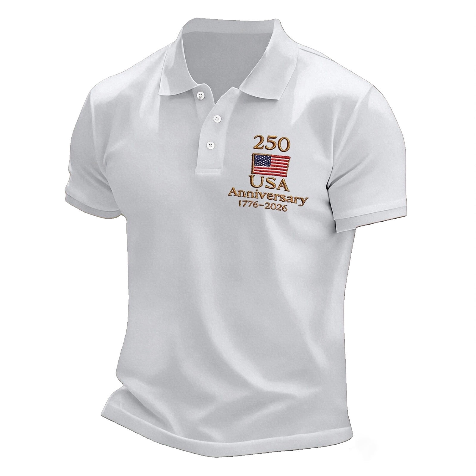 Boy's Golf Polo Shirts 250 Anniversary USA Shirt USA Polo Tops 250th ...