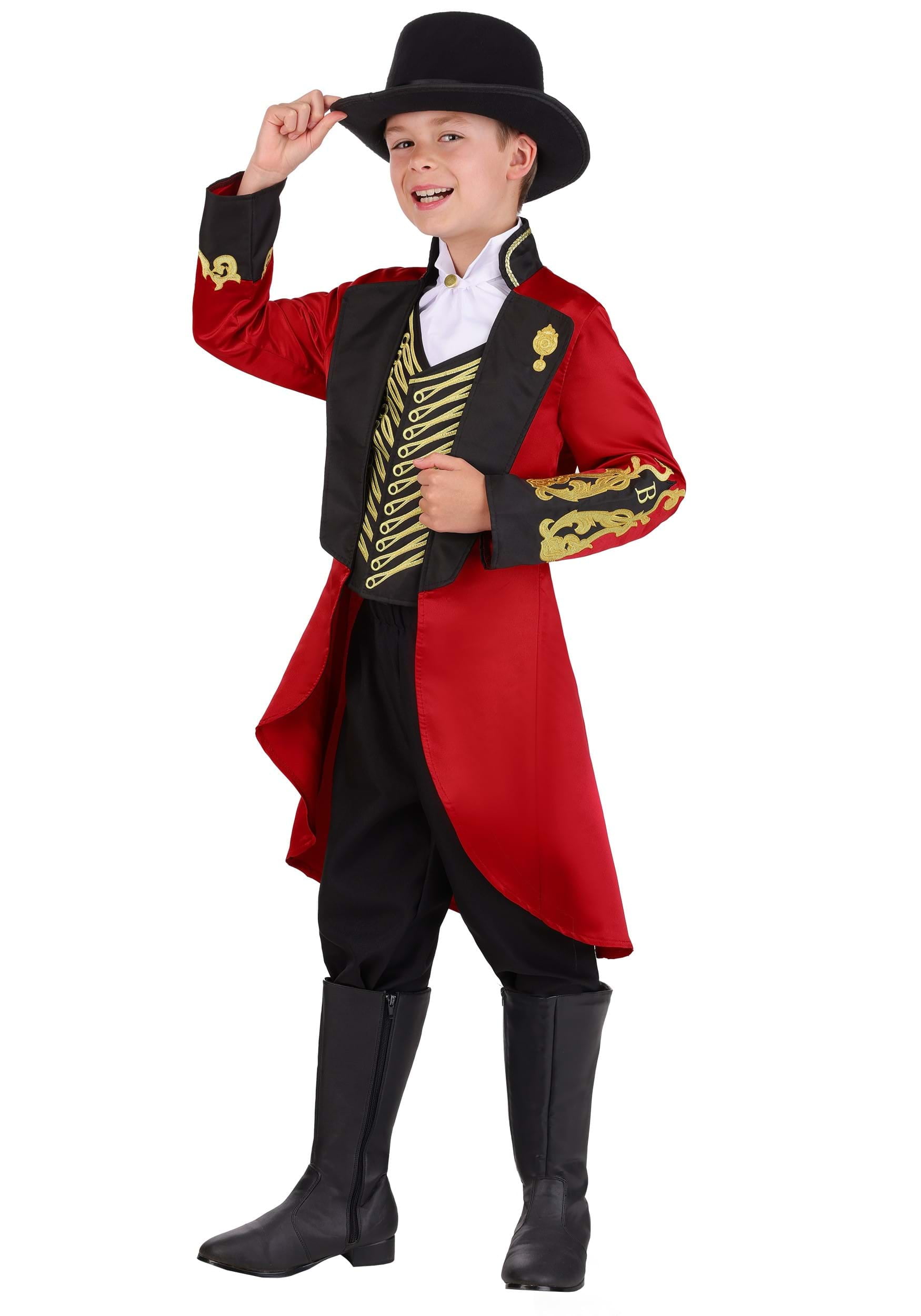 Boy's Greatest Showman P.T. Barnum Ringmaster Costume - Walmart.com