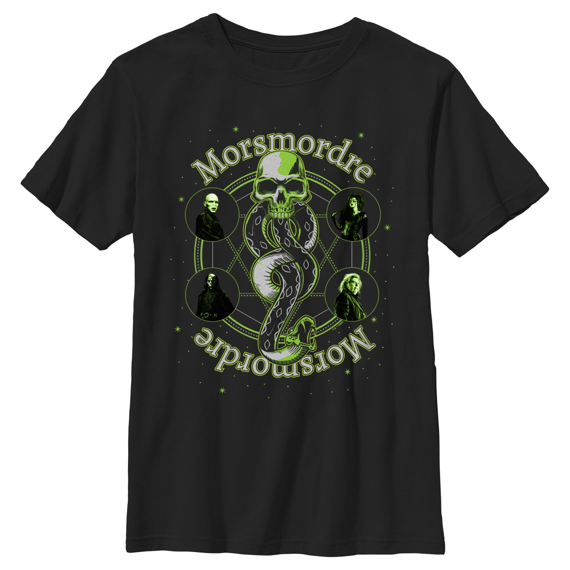 Boy's Harry Potter Death Eaters Morsmordre Graphic Tee Black Small ...