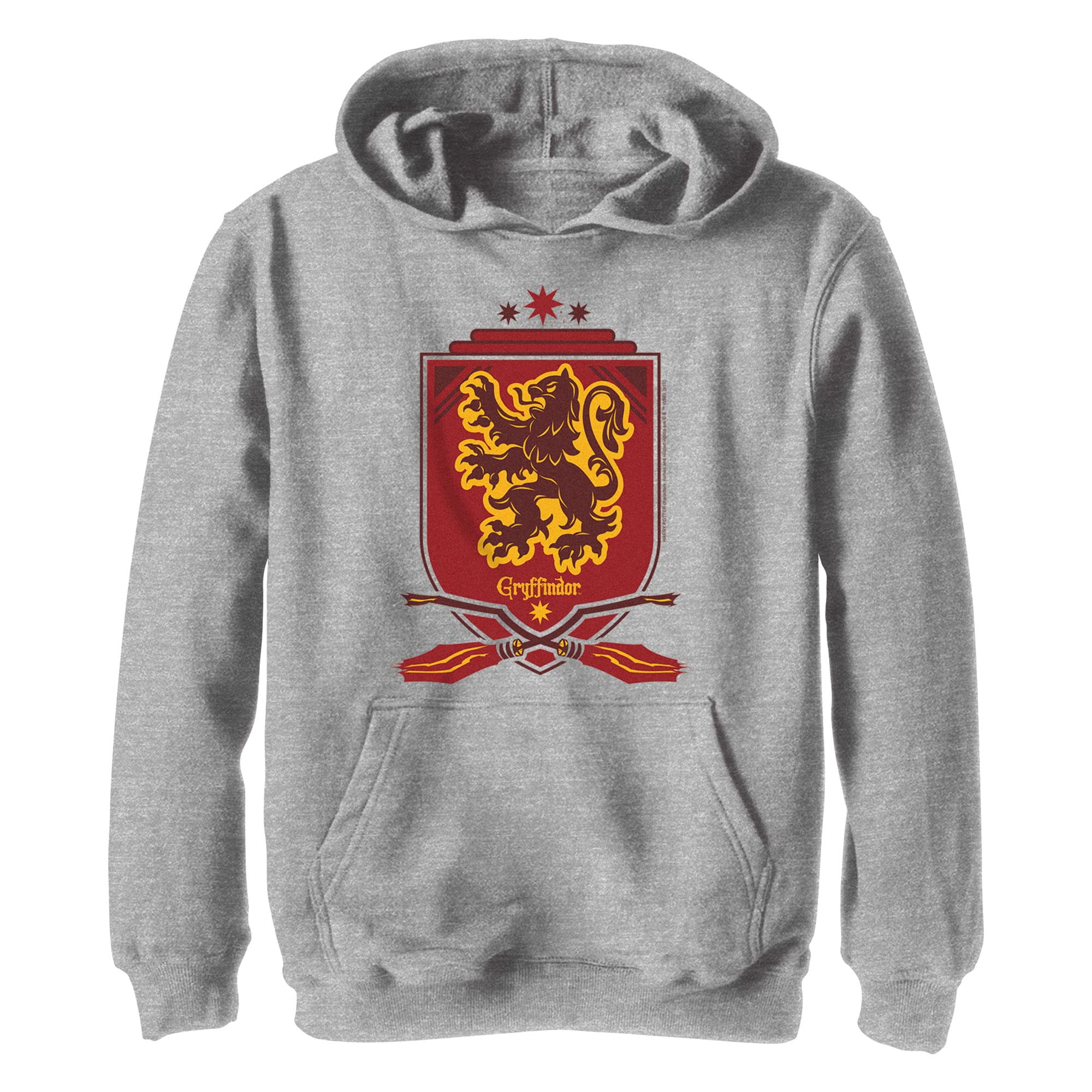 Boy's Harry Potter Gryffindor House Shield Pull Over Hoodie - Walmart ...