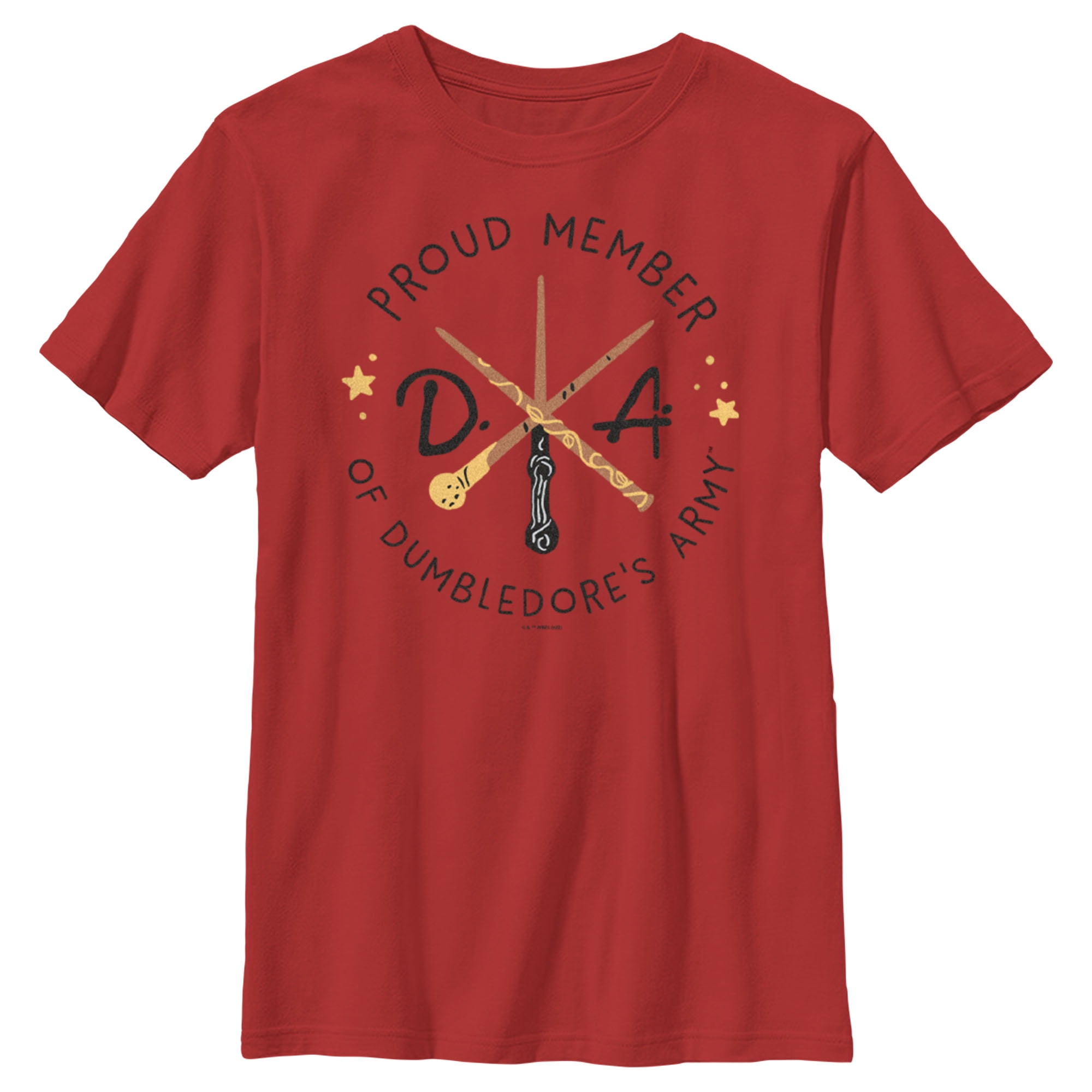 Boy's Harry Potter Proud Member of Dumbledore's Army Graphic Tee Red X ...