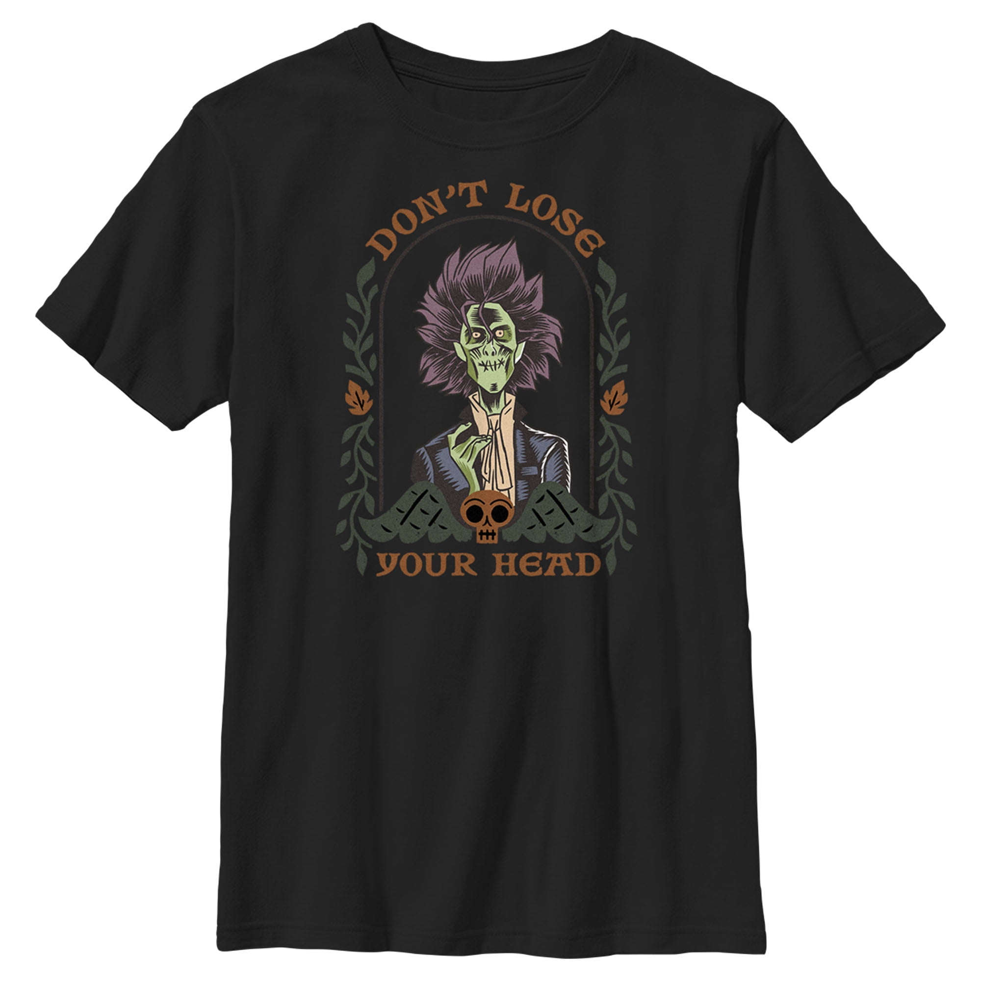 Boy's Hocus Pocus 2 Billy Zombie Lose Your Head Graphic Tee Black Small ...