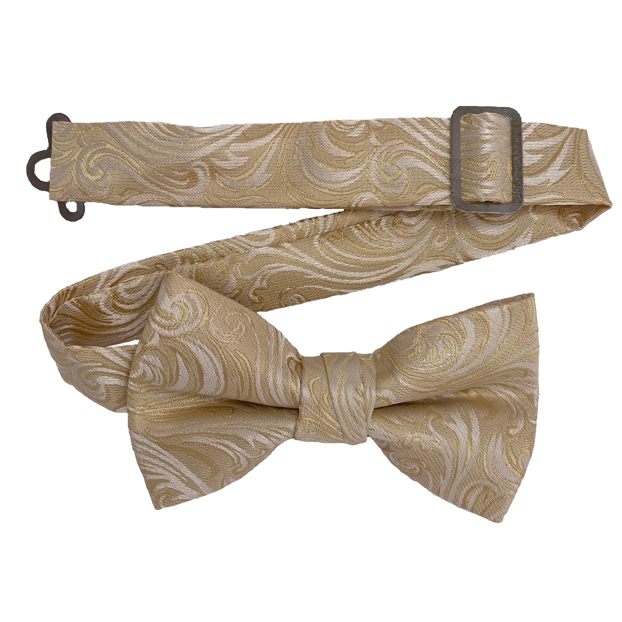 Boy’s Imperial Champagne Formal Satin Pre-Tied Bow Tie in a Variety of ...