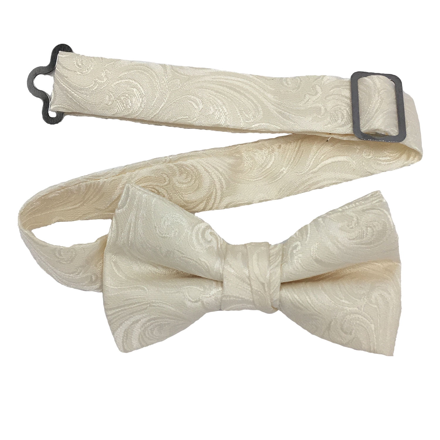 Boy’s Imperial Ivory Formal Satin Pre-Tied Bow Tie in a Variety of ...