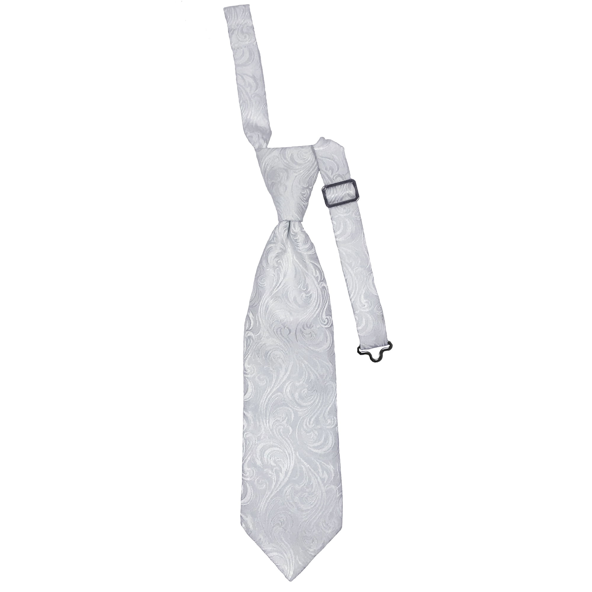 Boy’s Imperial White Formal Satin Pre-Tied Neck Tie in a Variety of ...